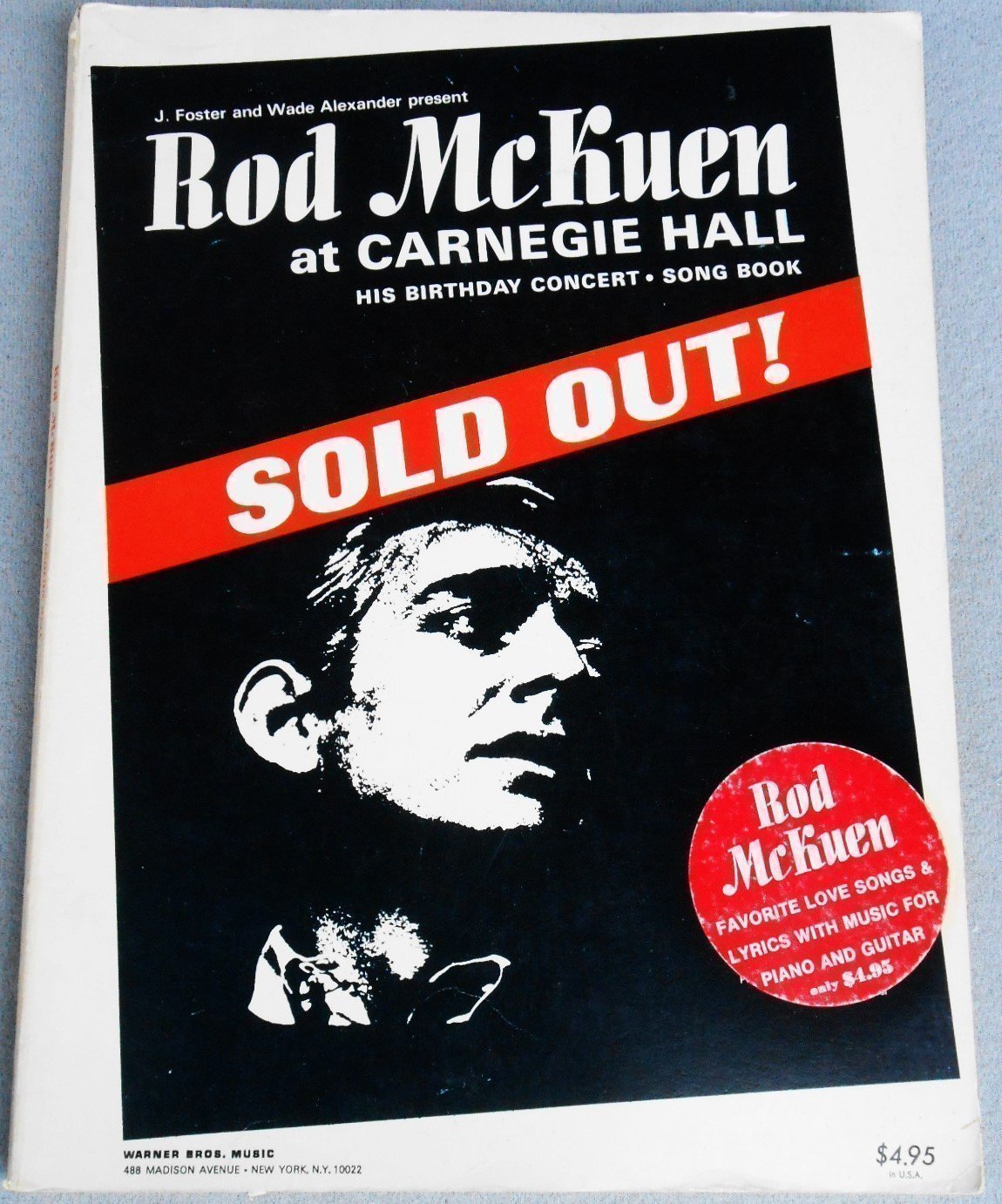 Se produkter som liknar Rod McKuen at Carnegie Hall -.. på Tradera ...