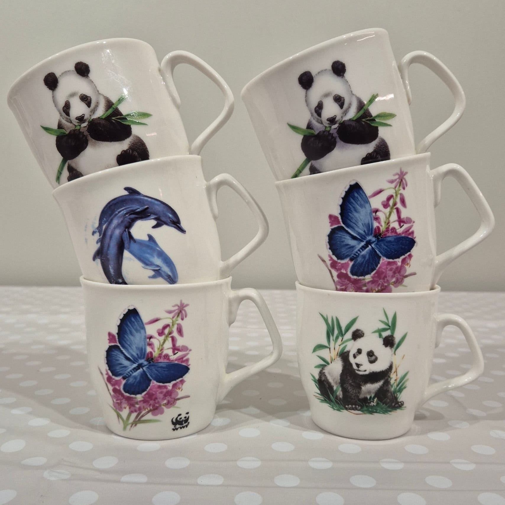 WWF Muggar / Koppar - Delfin / Panda / Fjäril -.. | Köp på Tradera ...
