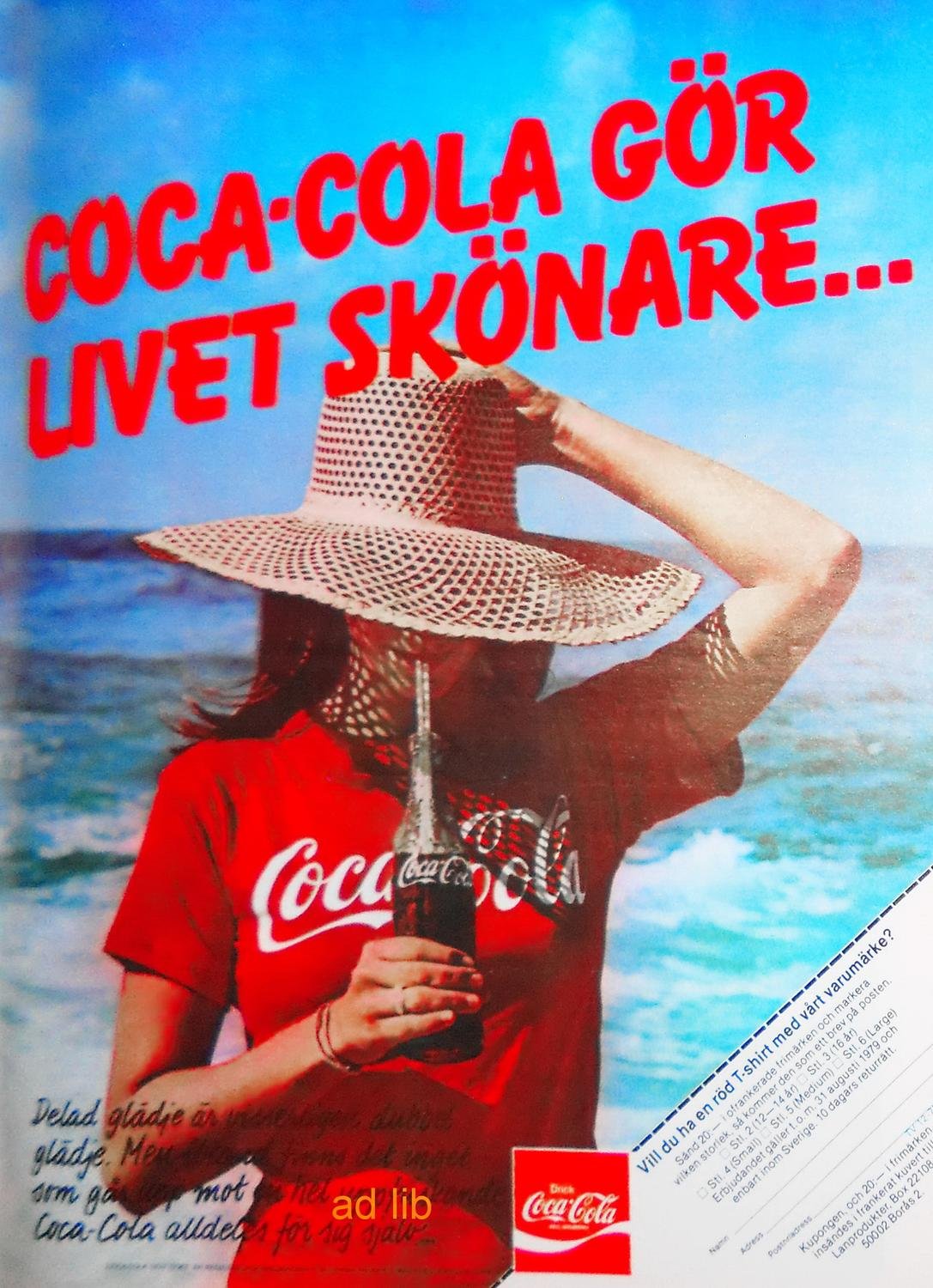 COCA-COLA - GÖR LIVET ENKLARE, TIDNINGSANNONS 1.. | Köp på Tradera ...