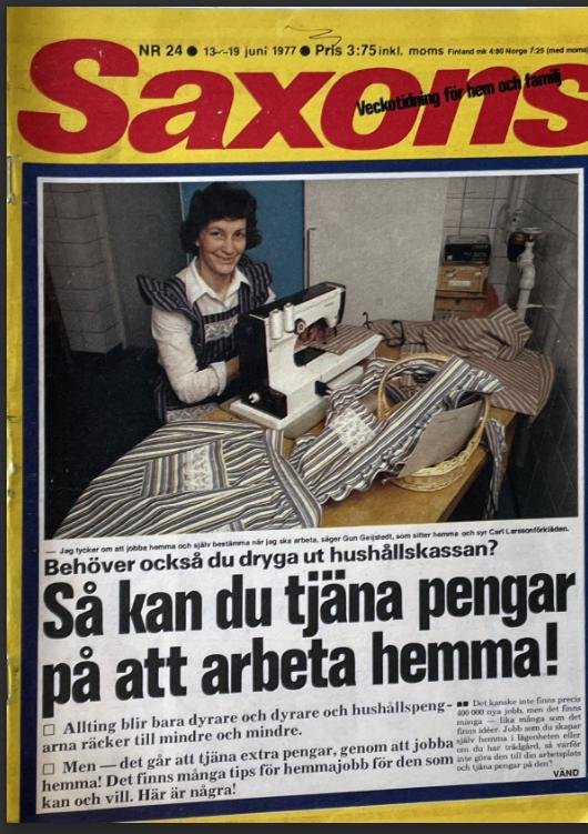 Saxons 24 1977 Harry Franzén, Gun Geijstedt, Le.. | Köp på Tradera ...