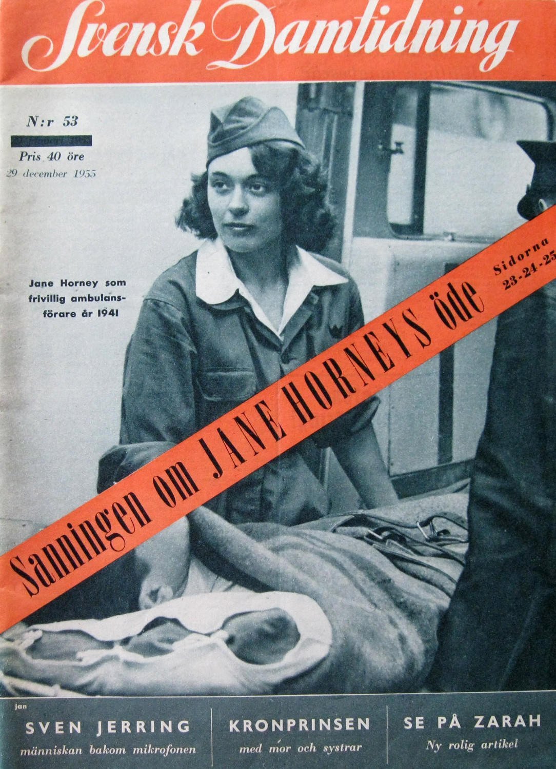 S-D 1955-53 Sven Jerring.Sarah Leander.Sophia L.. | Köp på Tradera ...