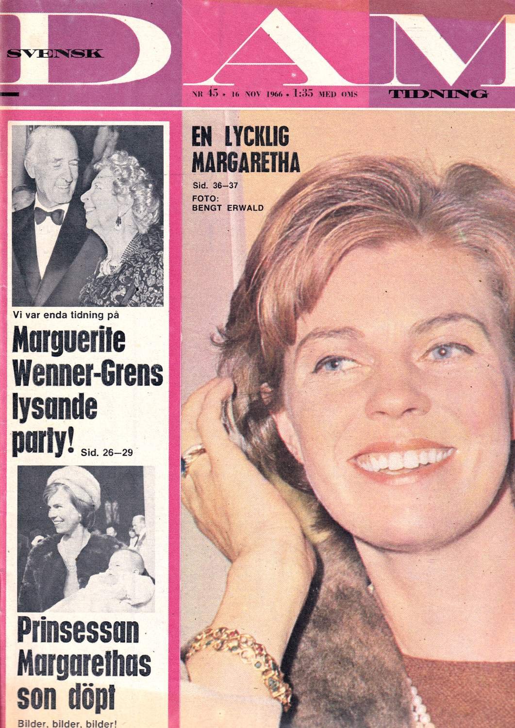 S-D 1966-45 Prinsessan Margaretha..Conny Borg.... | Köp på Tradera ...