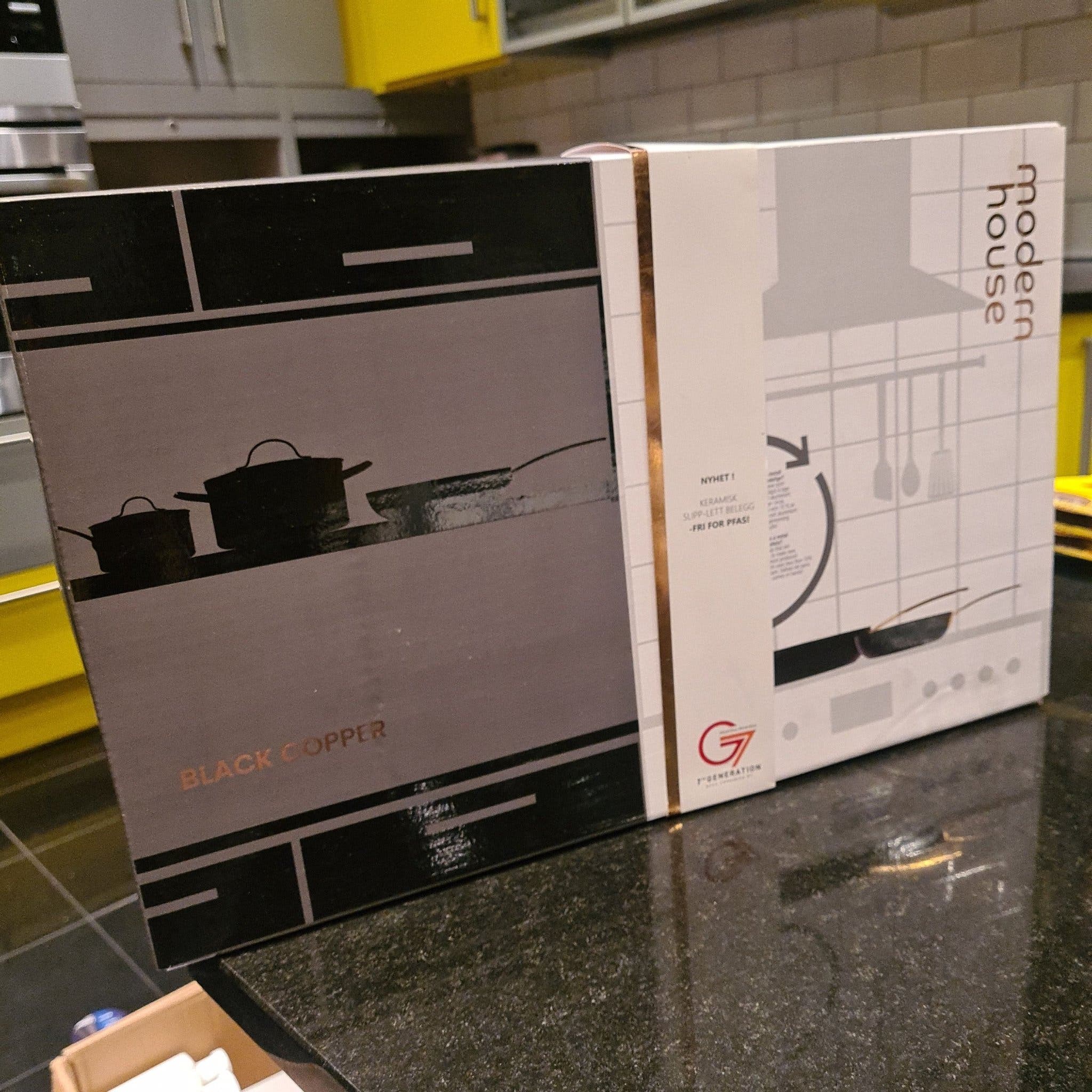 Modern House Black Copper Kastruller och Stekpa.. | Köp på Tradera ...