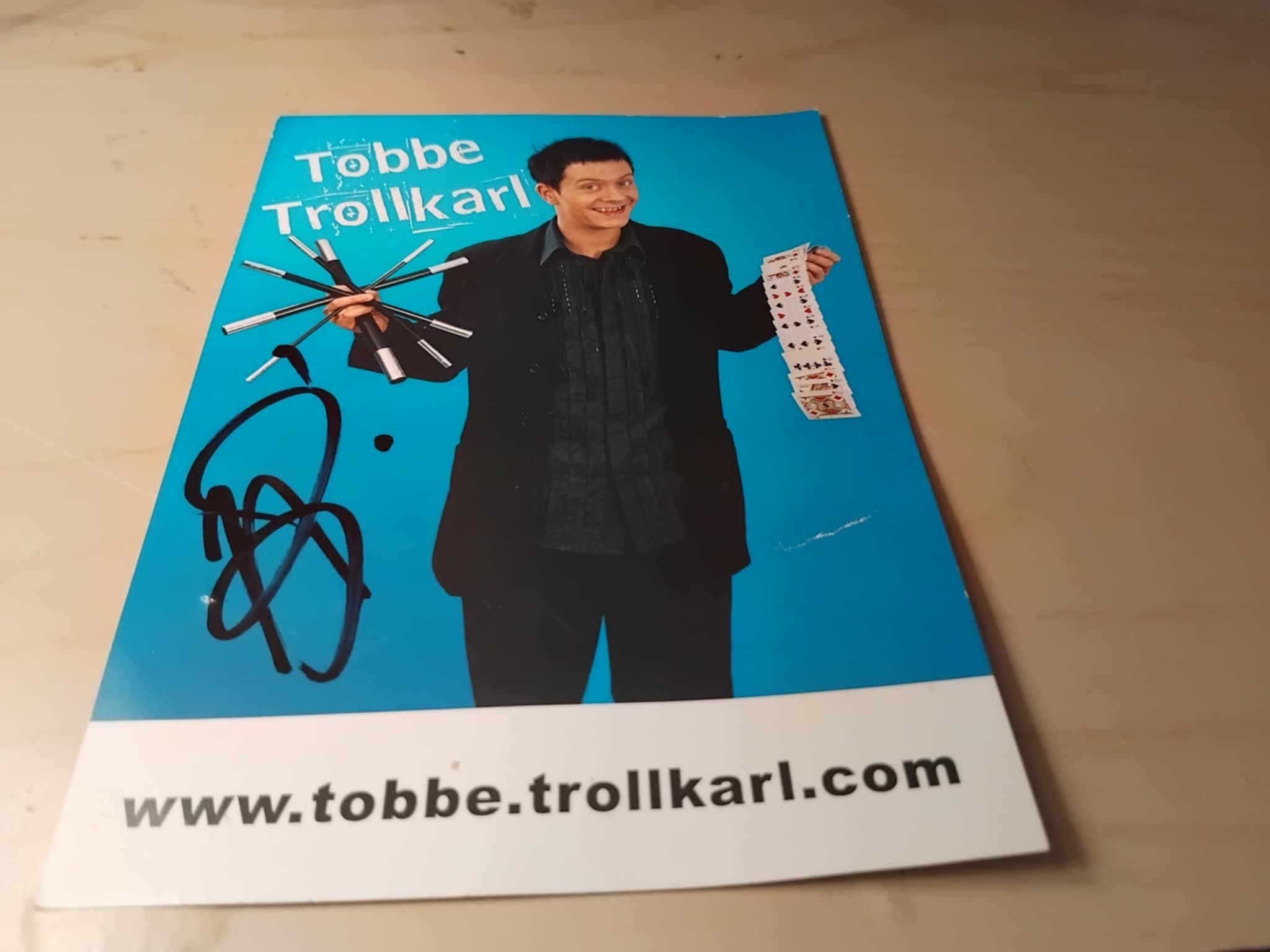 Tobbe Trollkarl -Autograf på idolkort. | Köp på Tradera (681783675)
