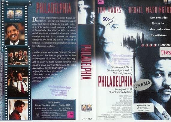 PHILADELPHIA (VHS) | Köp från Boa-skivakuten på Tradera (641074976)
