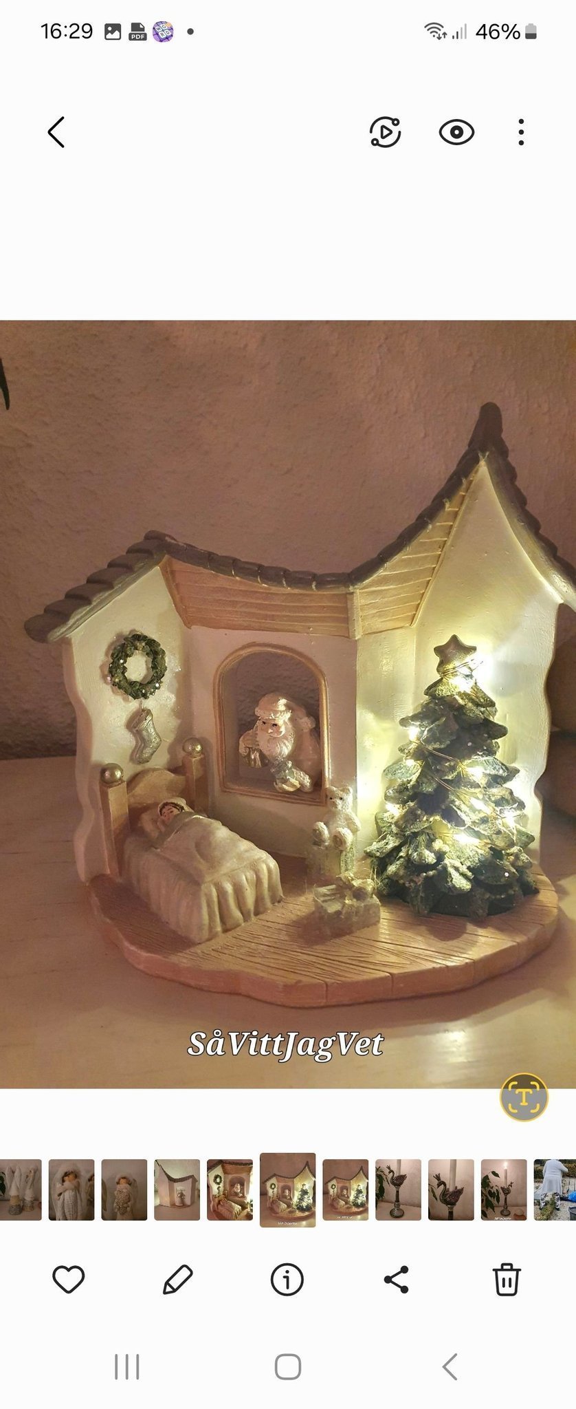 Så sött med en tomte som kika.. | Köp från SåVittJagVet på Tradera ...