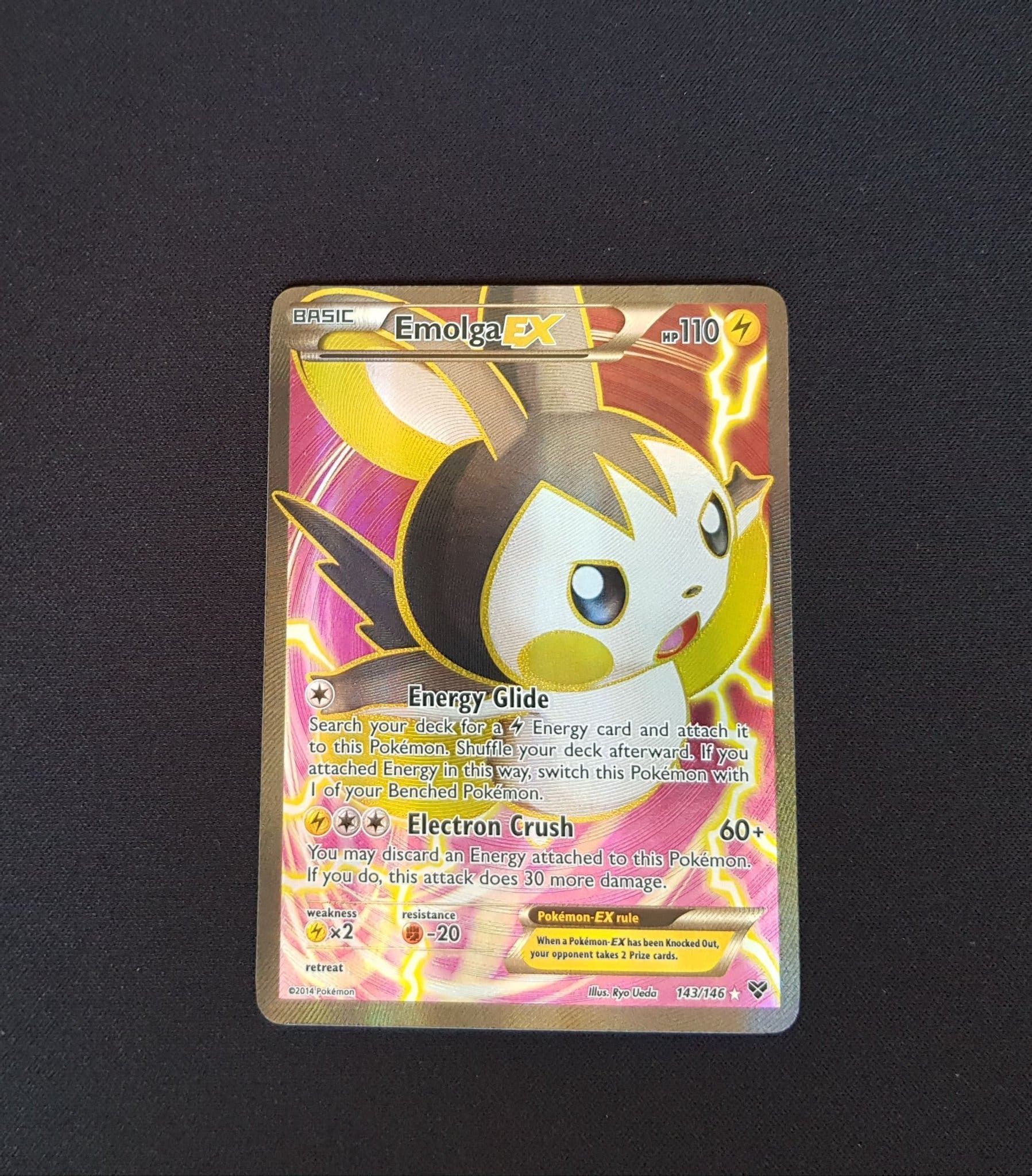 Emolga EX 143/146 Ultra Rare Full Art - XY Base.. | Köp på Tradera ...