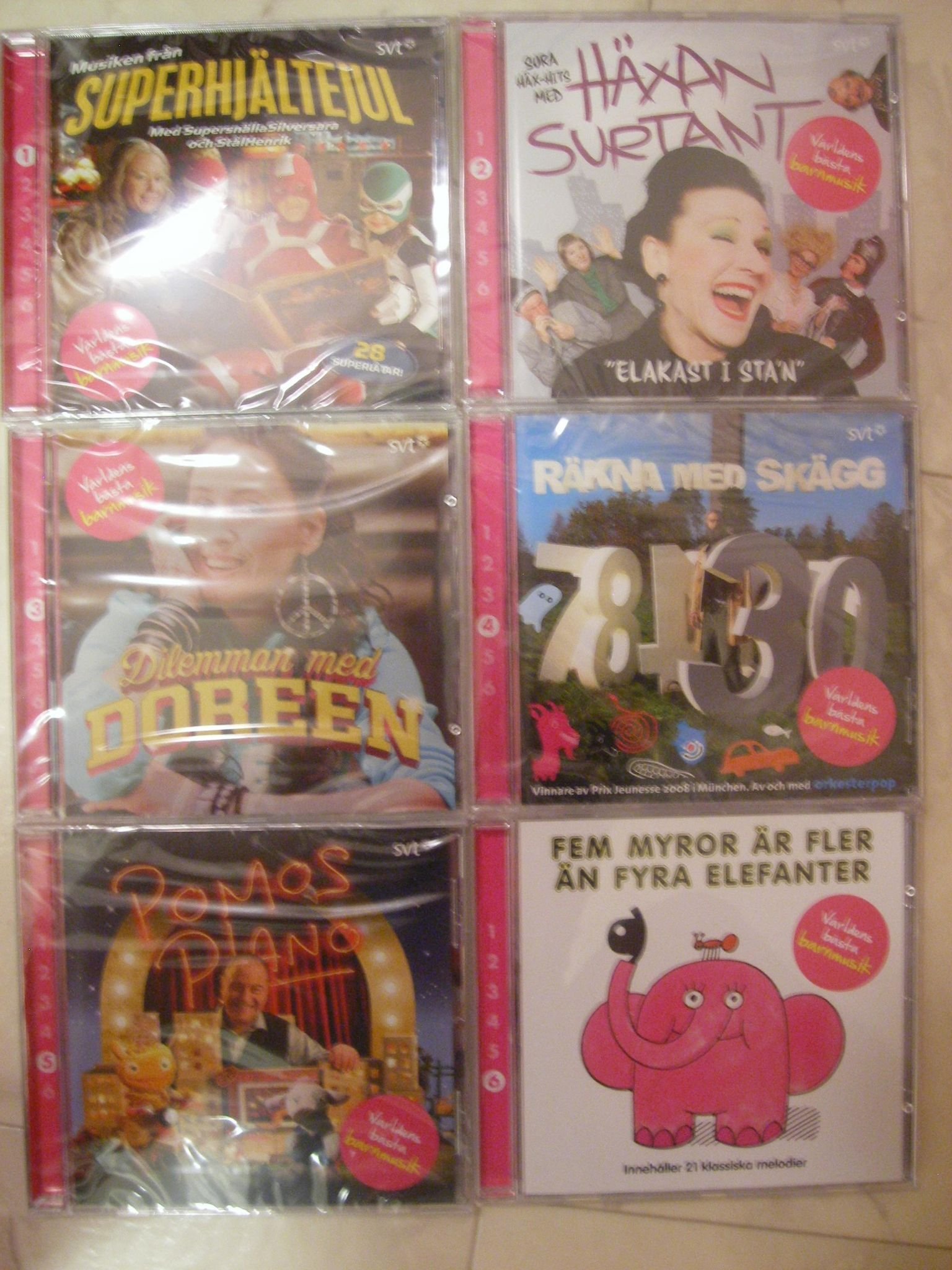 5 st.barnprogram från SVT. Nya och inplastade! | Köp på Tradera (707252200)