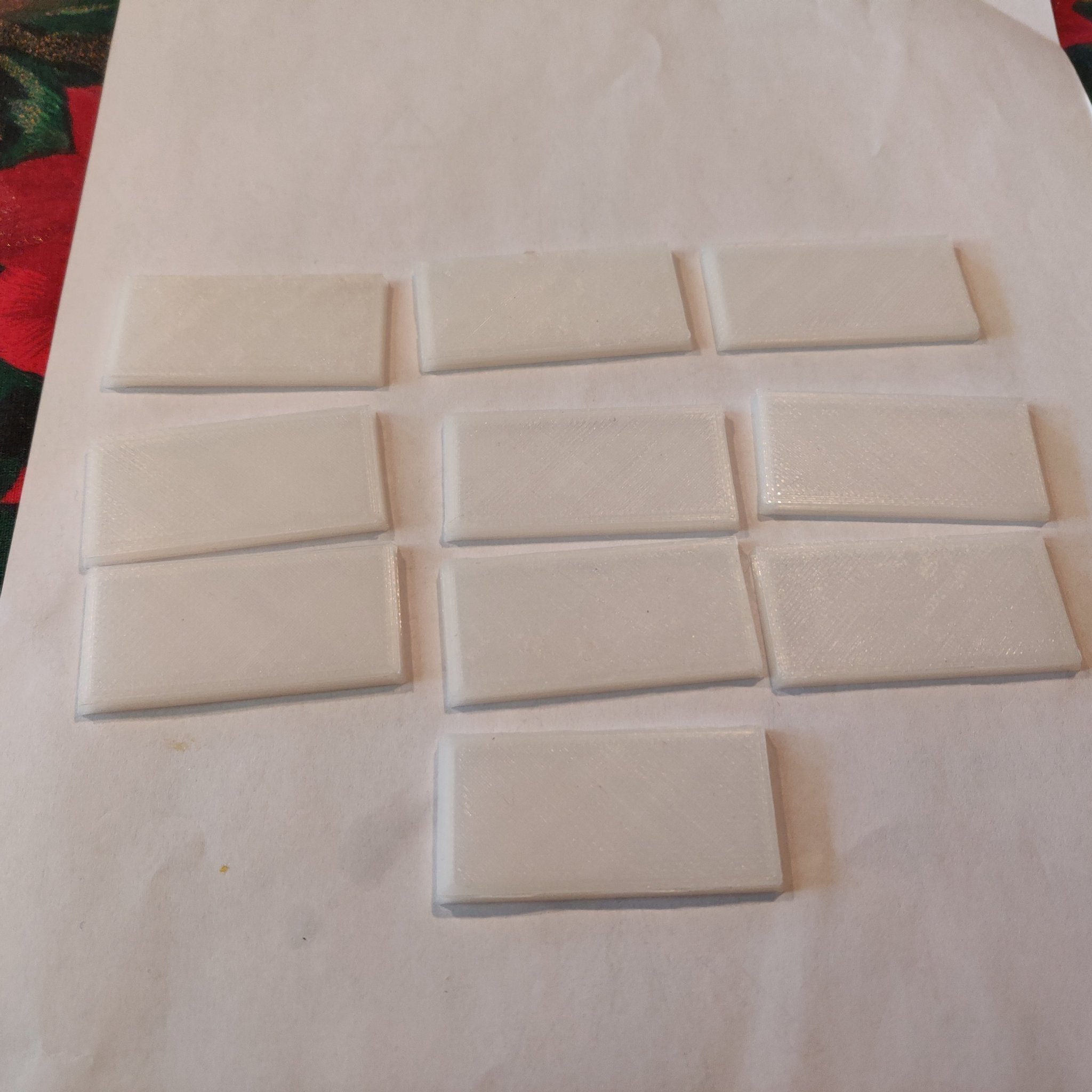 10 st baser 25*50 mm i vit PLA | Köp på Tradera (710580339)