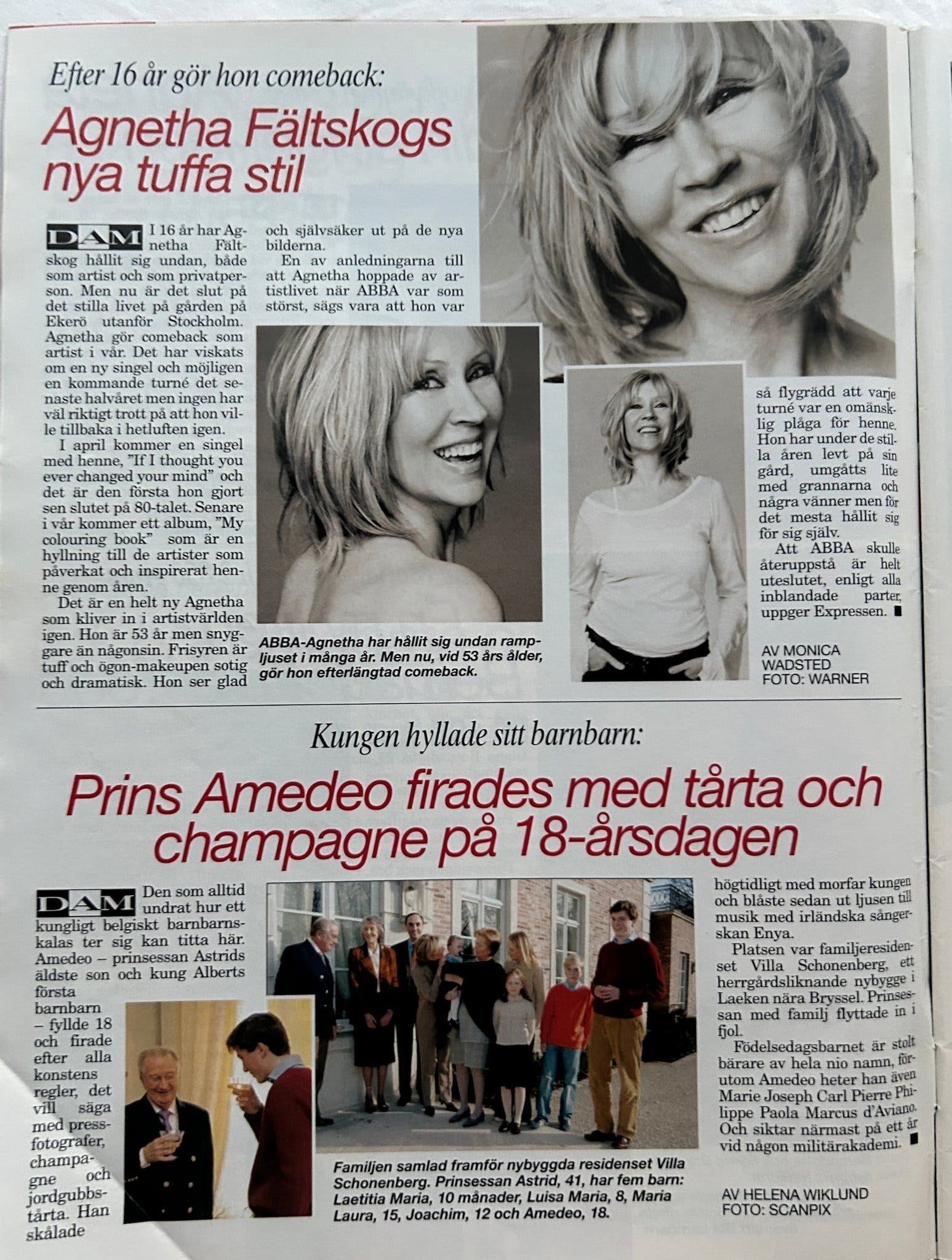Se produkter som liknar Swedish magazine Agnetha from.. på Tradera ...