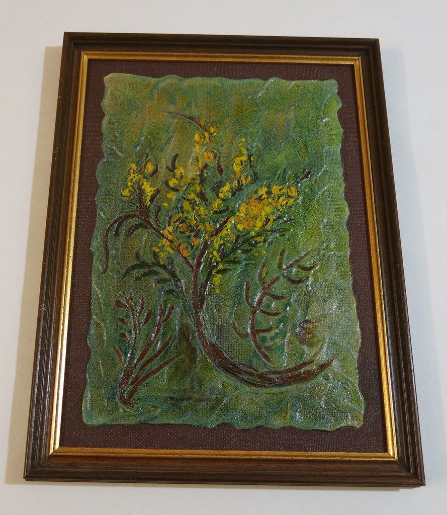 Tavla Ginst Halland Landskapsblomma 1980 | Köp på Tradera (298469732)