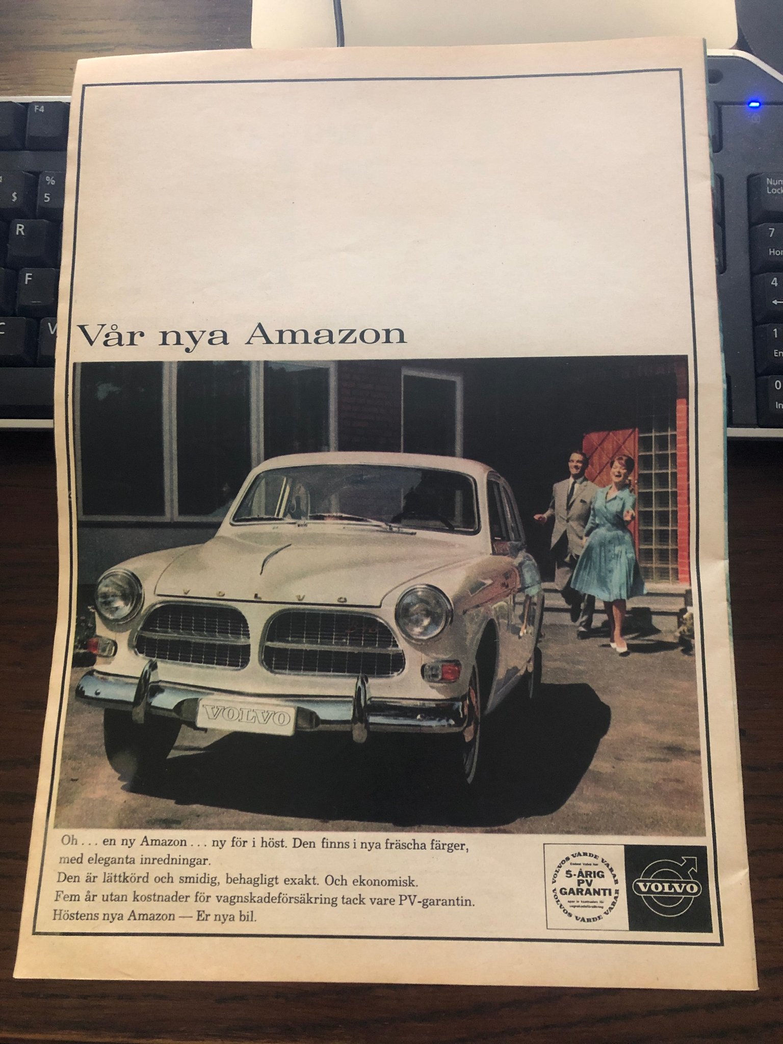 Volvo amazon reklam ur tidning september 1963 .. (401878219) ᐈ Köp på ...