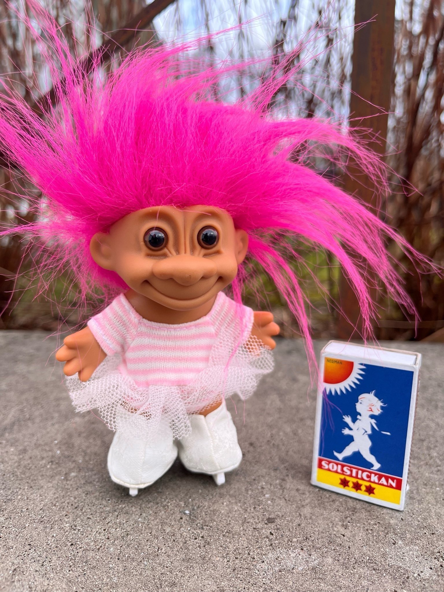 Större Lyckotroll rosa hår kalufs RUSS Retro ba.. | Köp på Tradera ...