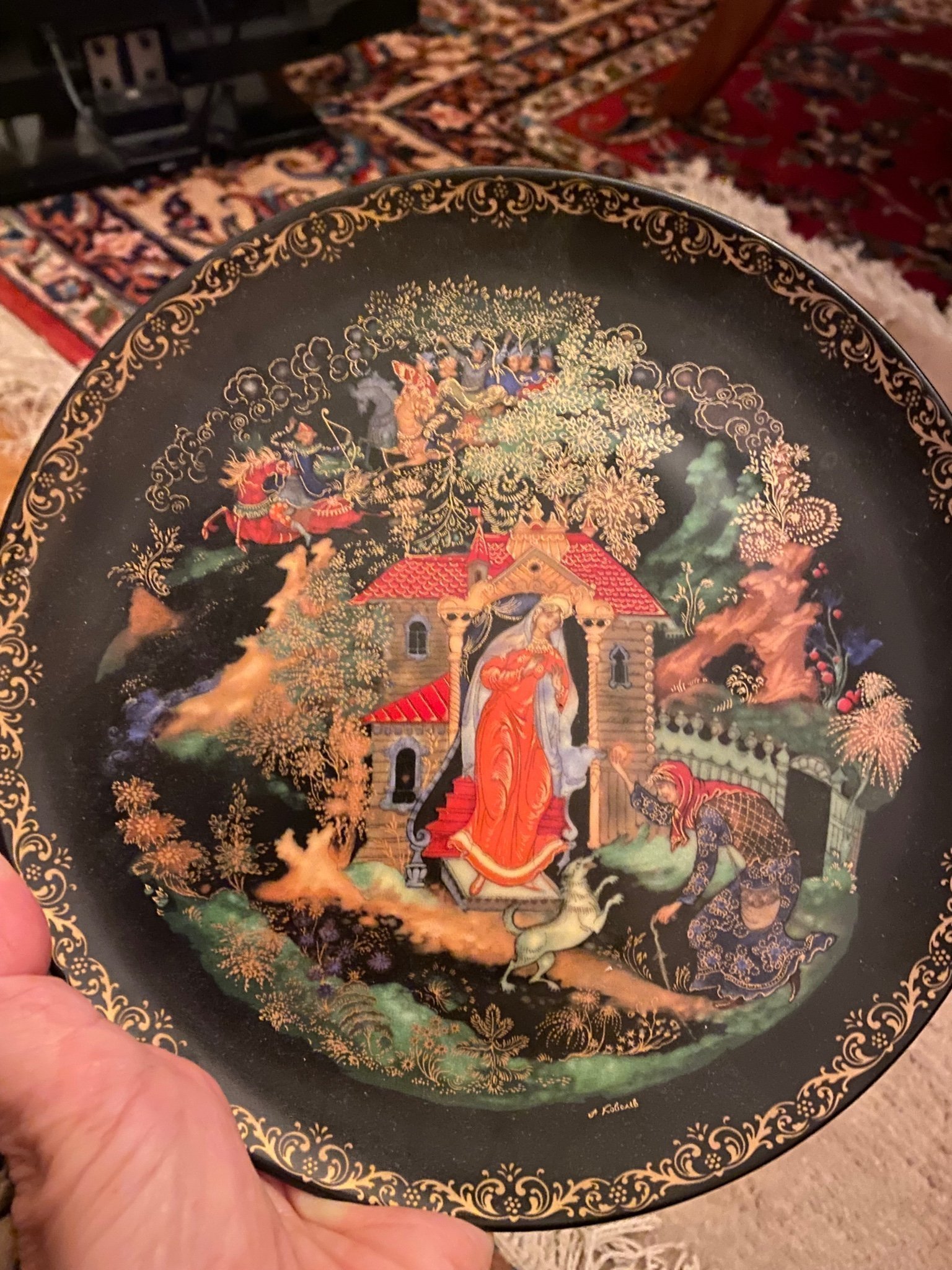 Paleh rysk handmålad samlar tallrik signerad Ko.. | Köp på Tradera ...
