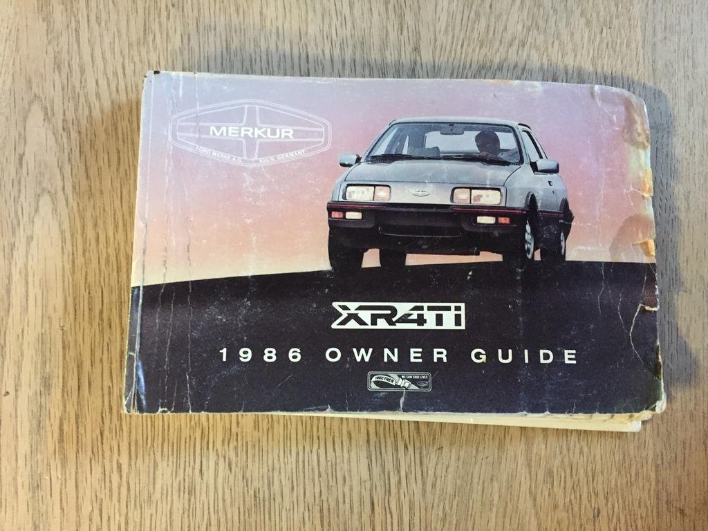 1986 Ford Merkur XR4Ti Owner Guide | Köp på Tradera (423019310)