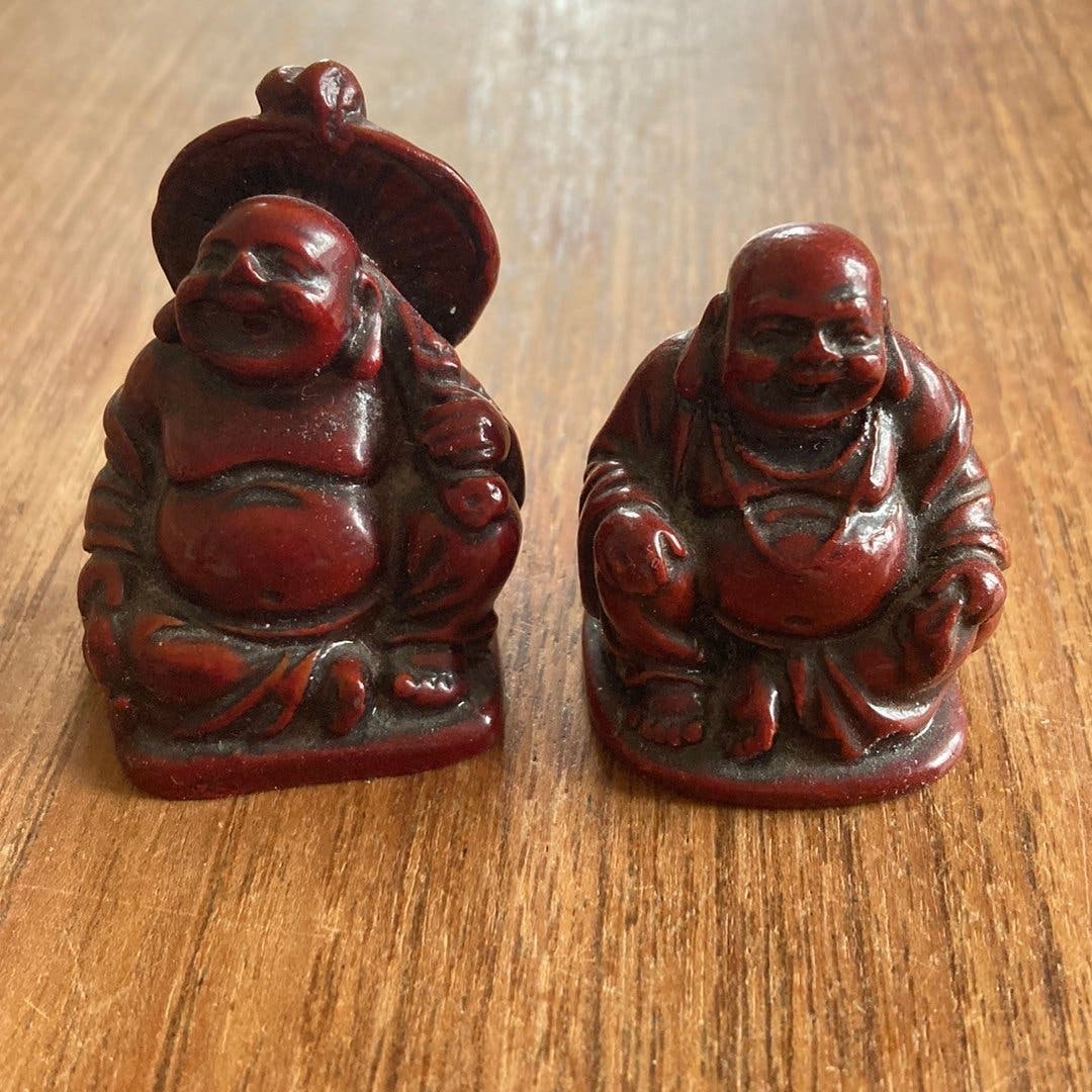 Orientalisk Buddha Figurer h4,5 cm o 4 cm | Köp på Tradera (736570248)