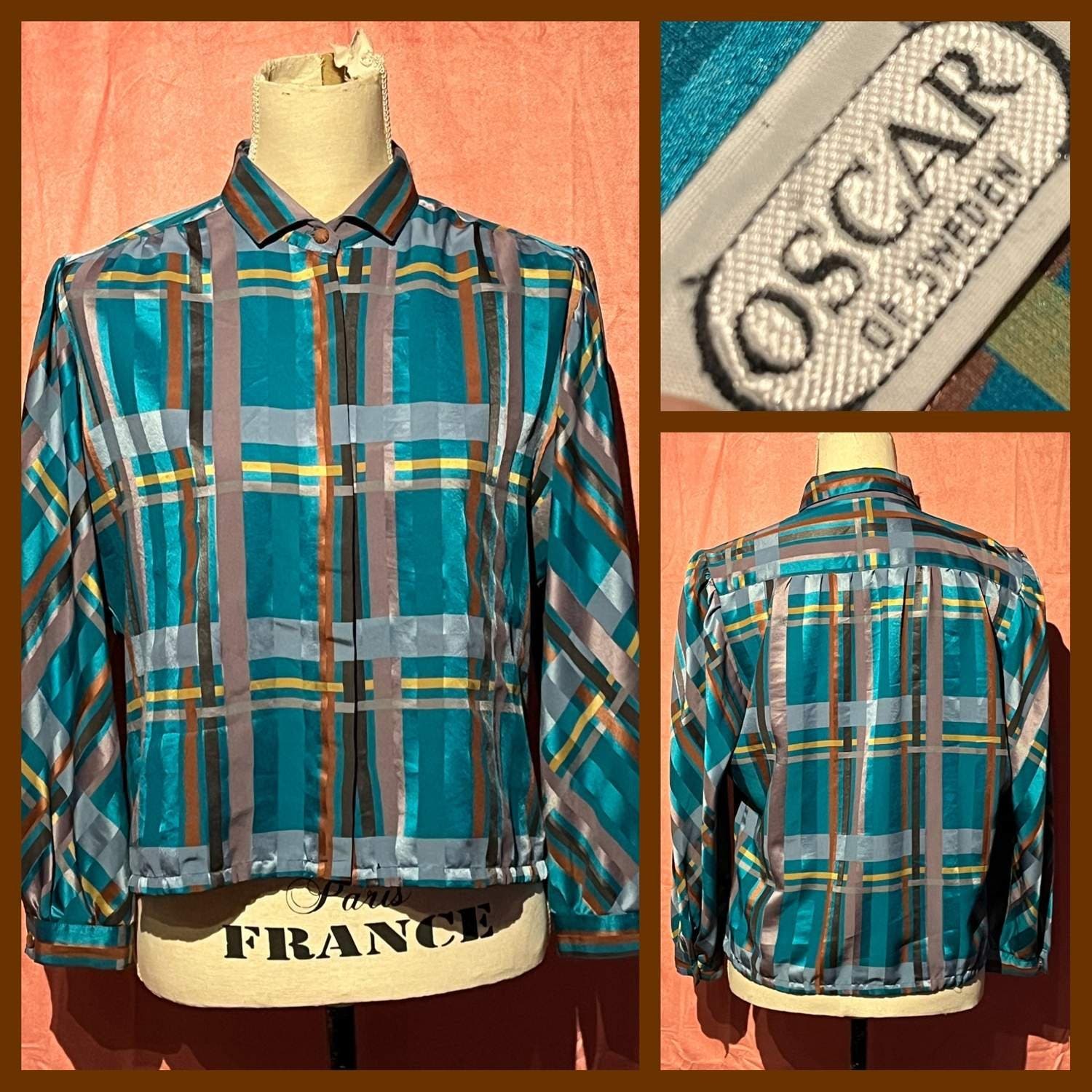 Se produkter som liknar Retro vintage blus 80-tal Osc.. på Tradera ...
