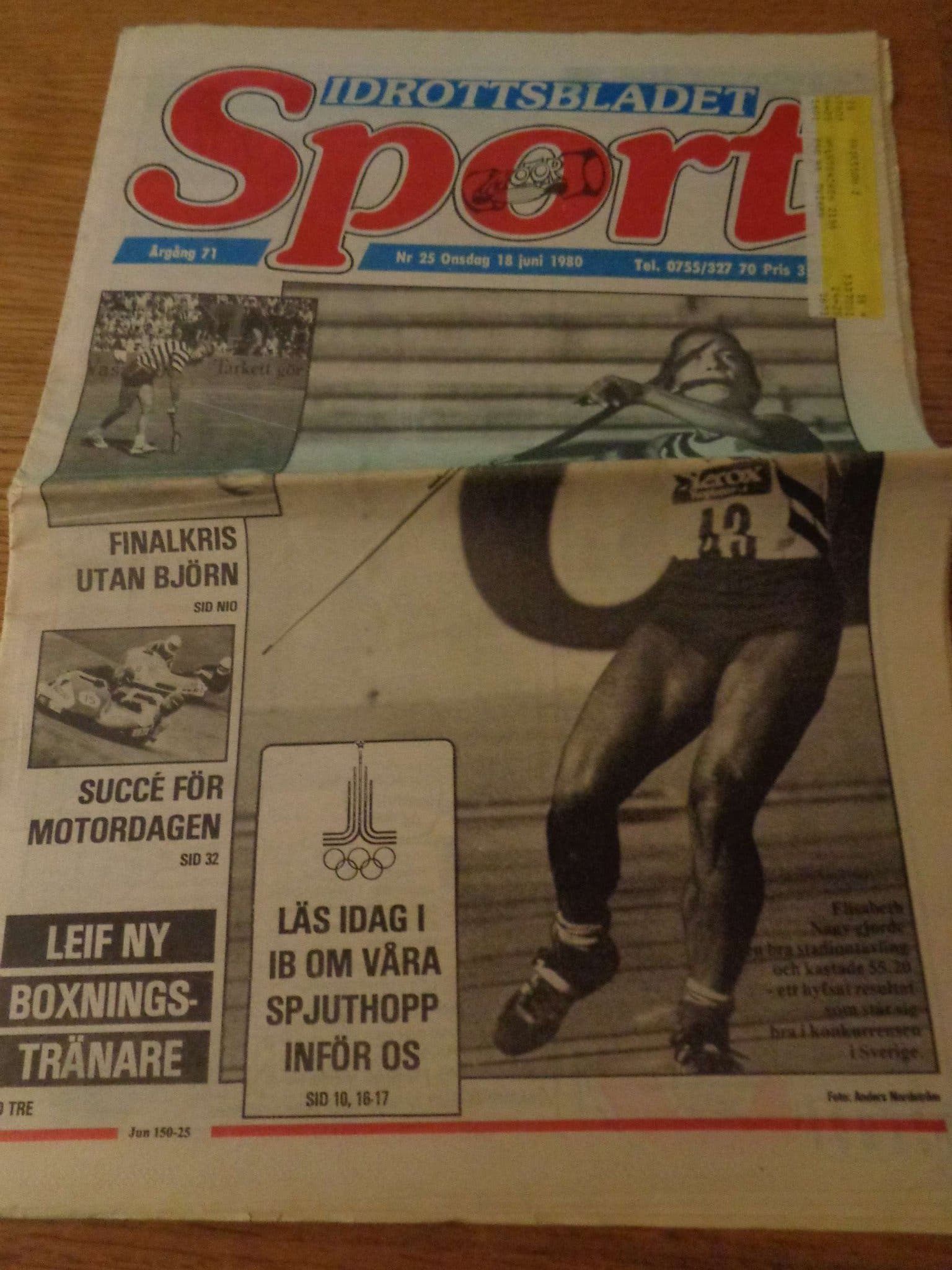 Idrottsbladet sport nr25 1980 Elisabeth Nagy, L.. | Köp på Tradera ...