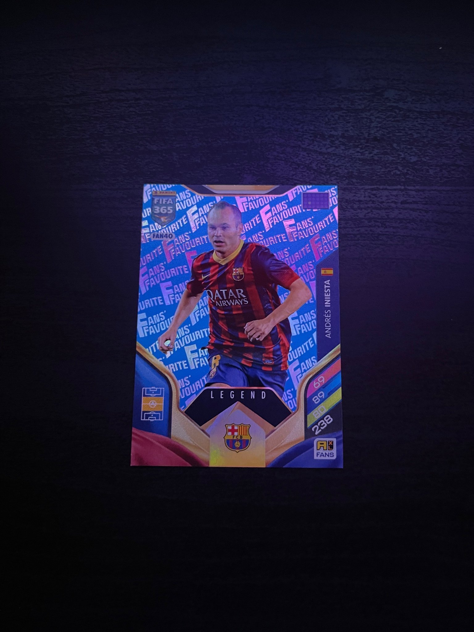 Andres Iniesta Fans Favorite - Panini FIFA 365 .. | Köp på Tradera ...