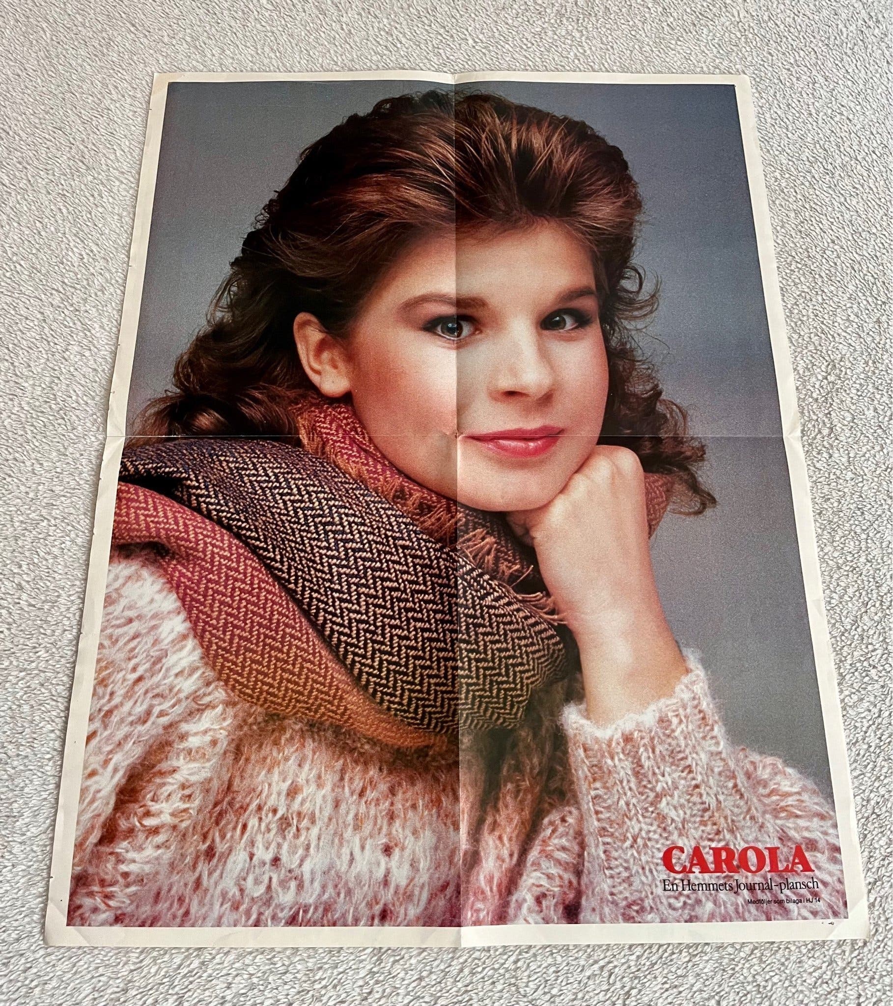 CAROLA HÄGGKVIST 1983 affisch poster Tidningen .. | Köp på Tradera ...