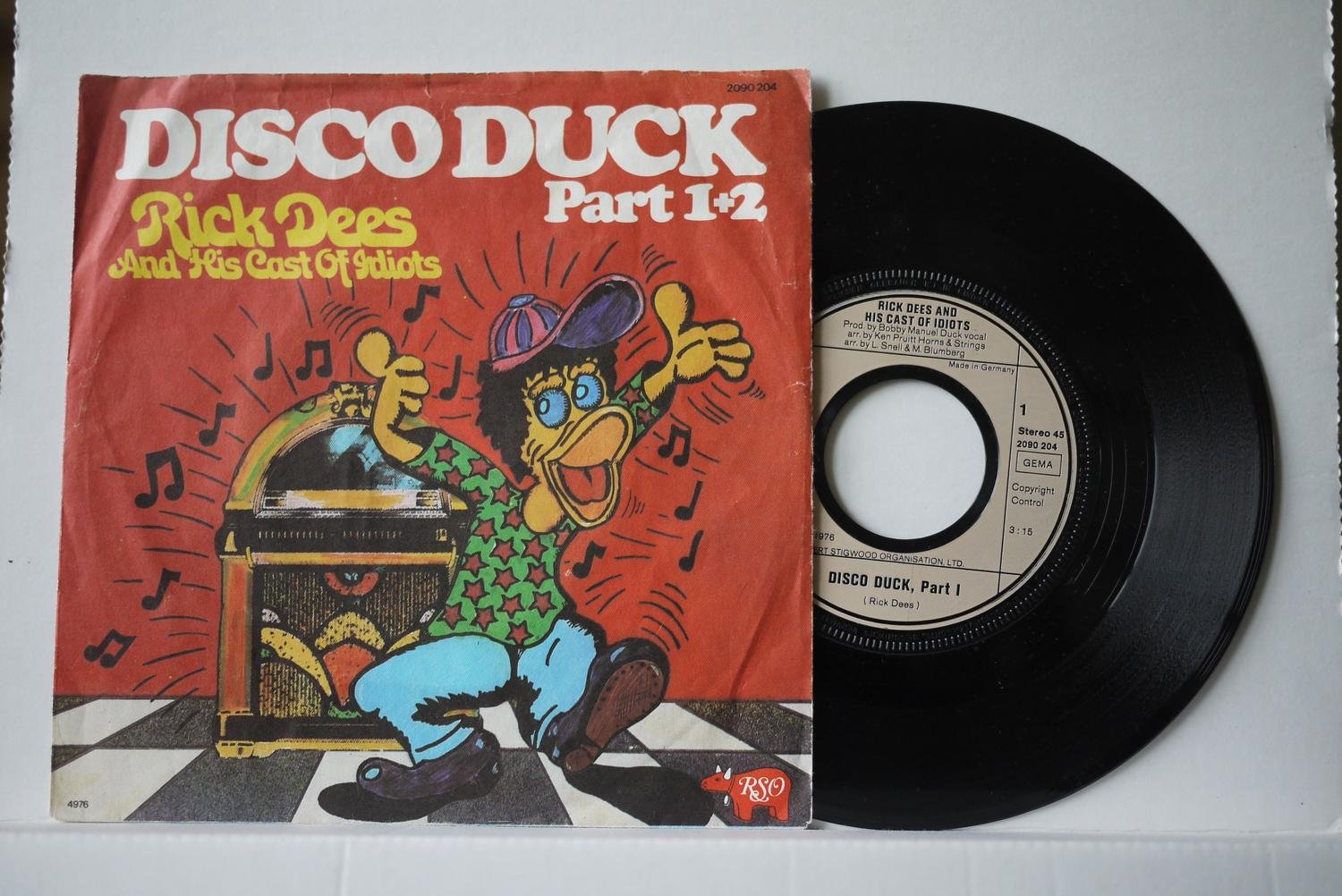 Rick Dees - Disco Duck Part 1 + 2 7" 1.. | Köp på Tradera (562625034)