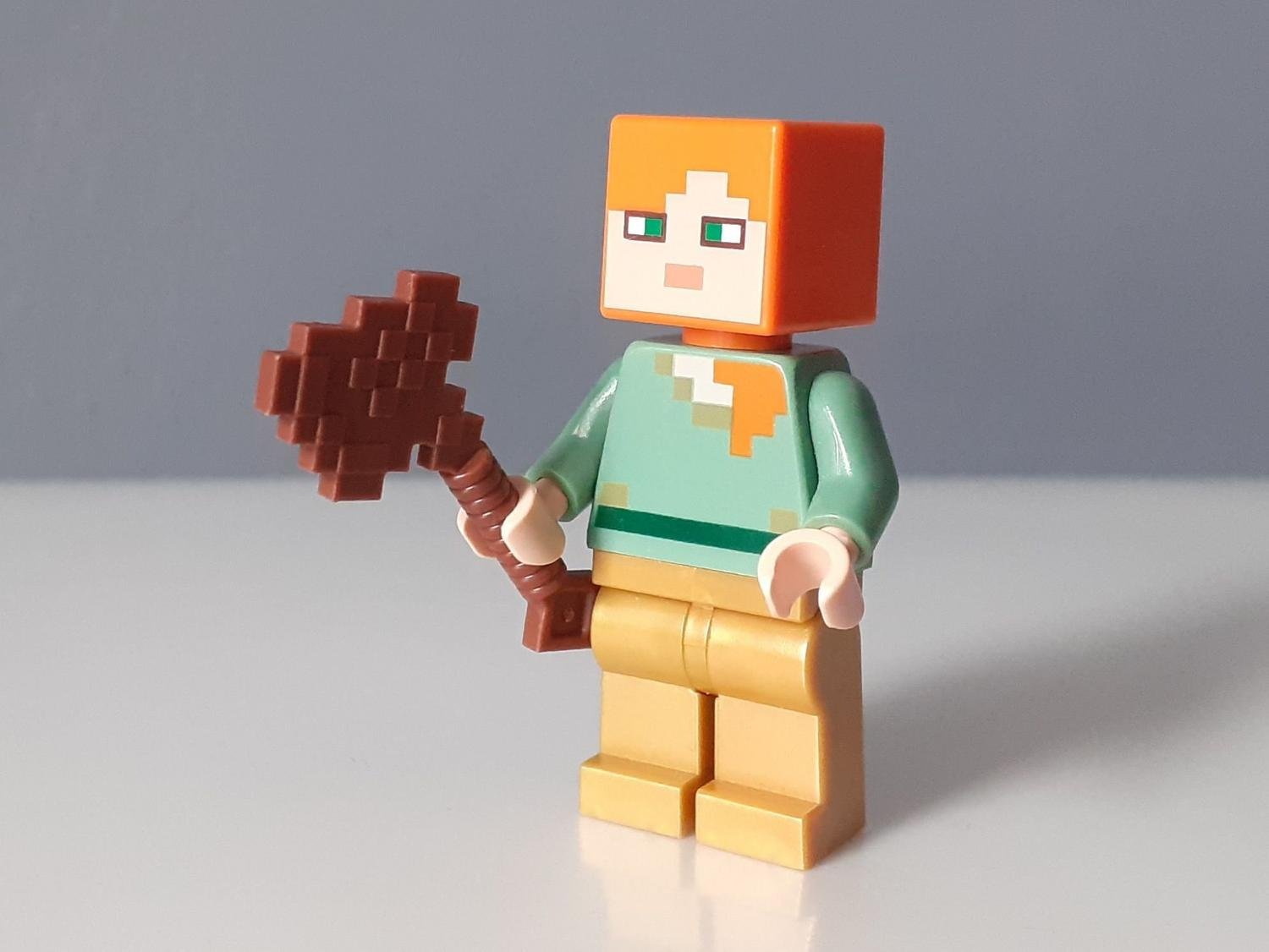 Lego Minecraft Alex figur minifigur gubbe | Köp på Tradera (603708613)