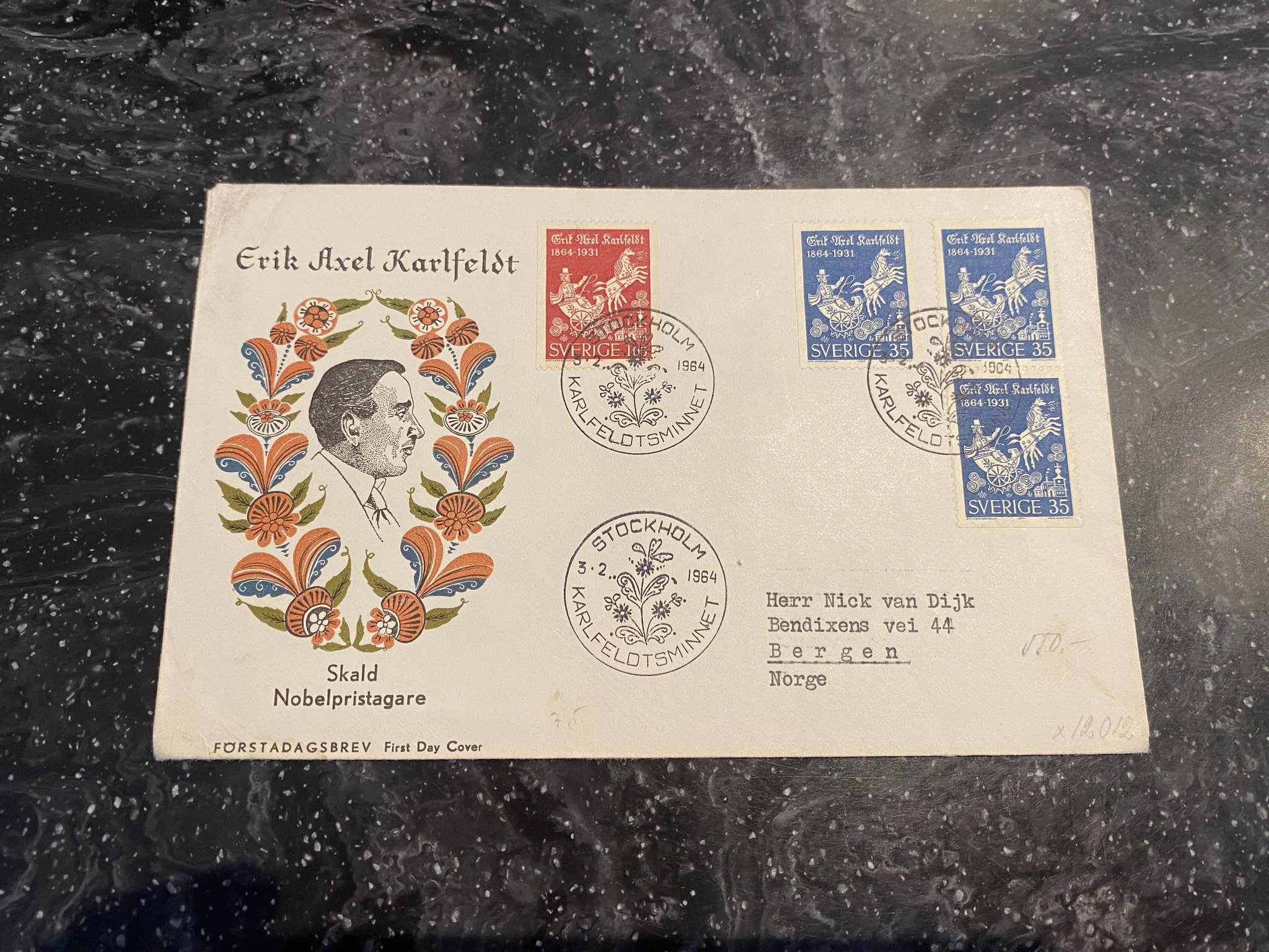 Se produkter som liknar FDC Sverige Vinjett 1964 Erik.. på Tradera ...