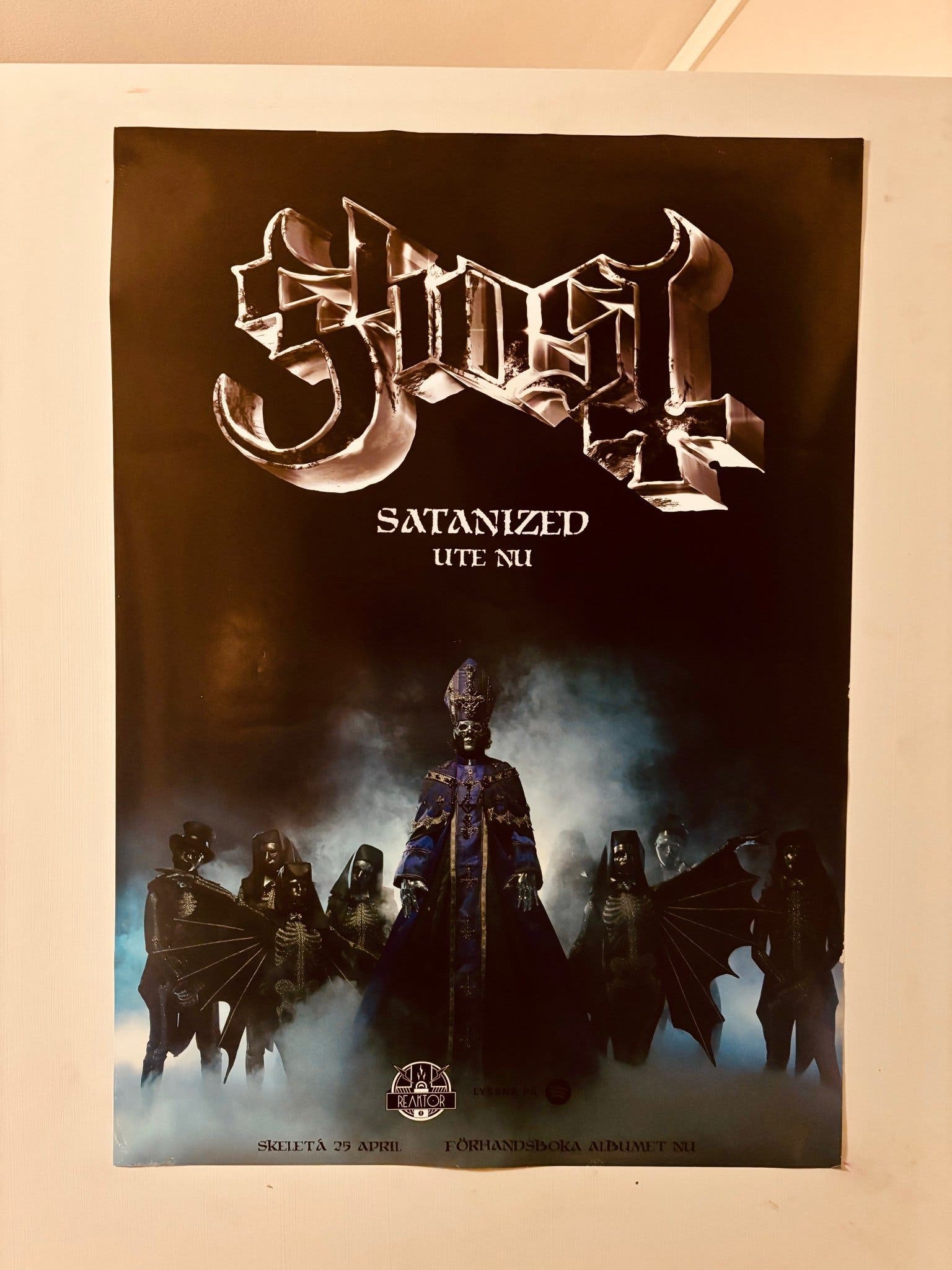 GHOST / promotionaffisch/poster / nytt album Sa.. | Köp på Tradera ...