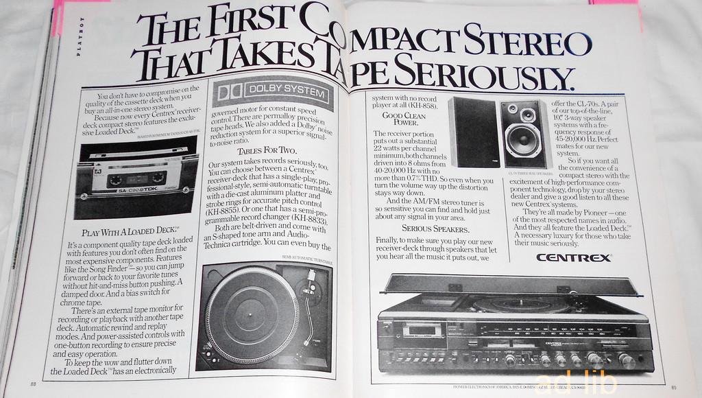 CENTREX THE FIRST COMPACT STEREO THAT TAKE TAPE.. | Köp på Tradera ...