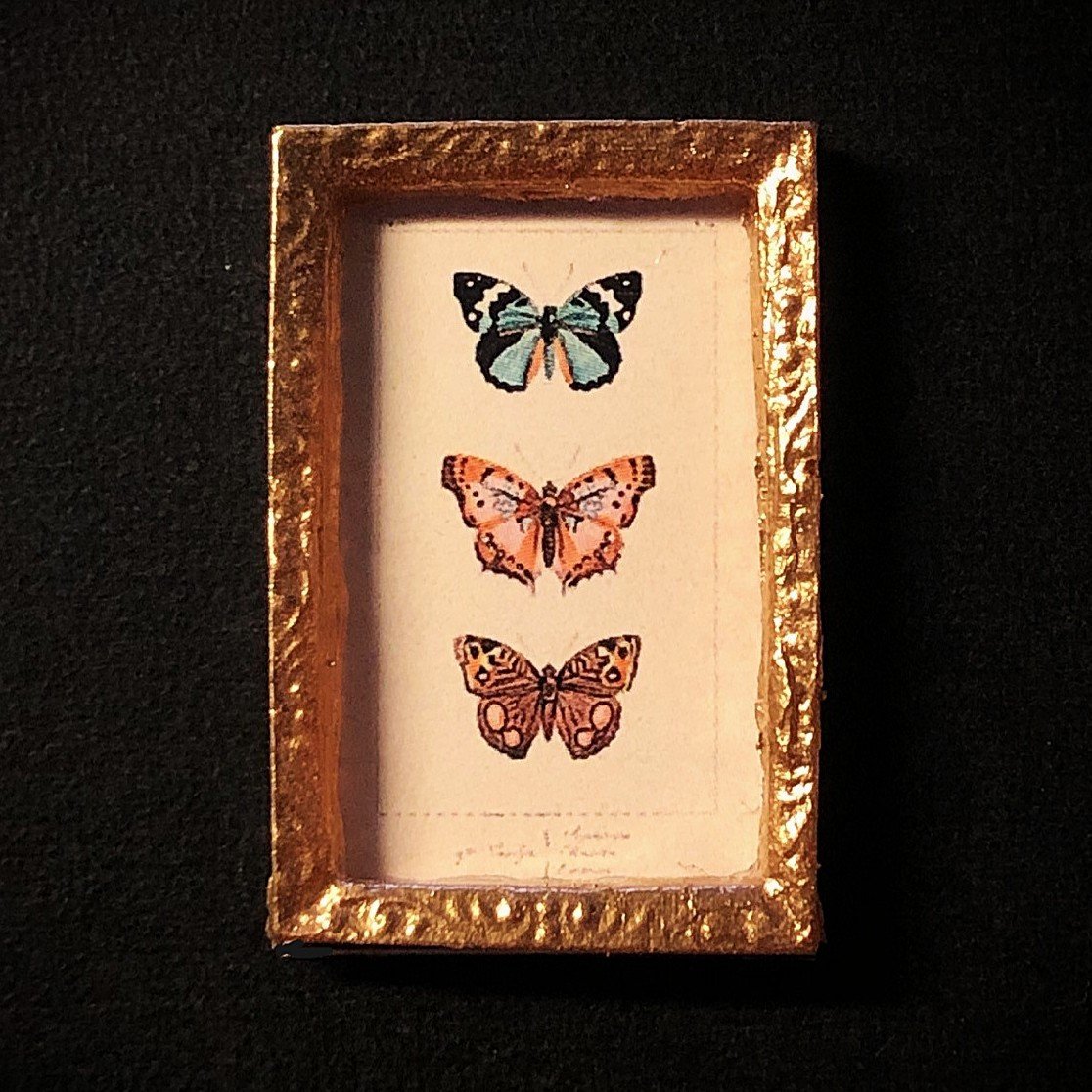 Miniatyr tavla med fjärilar no:4 - dockskåp doc.. | Köp på Tradera ...