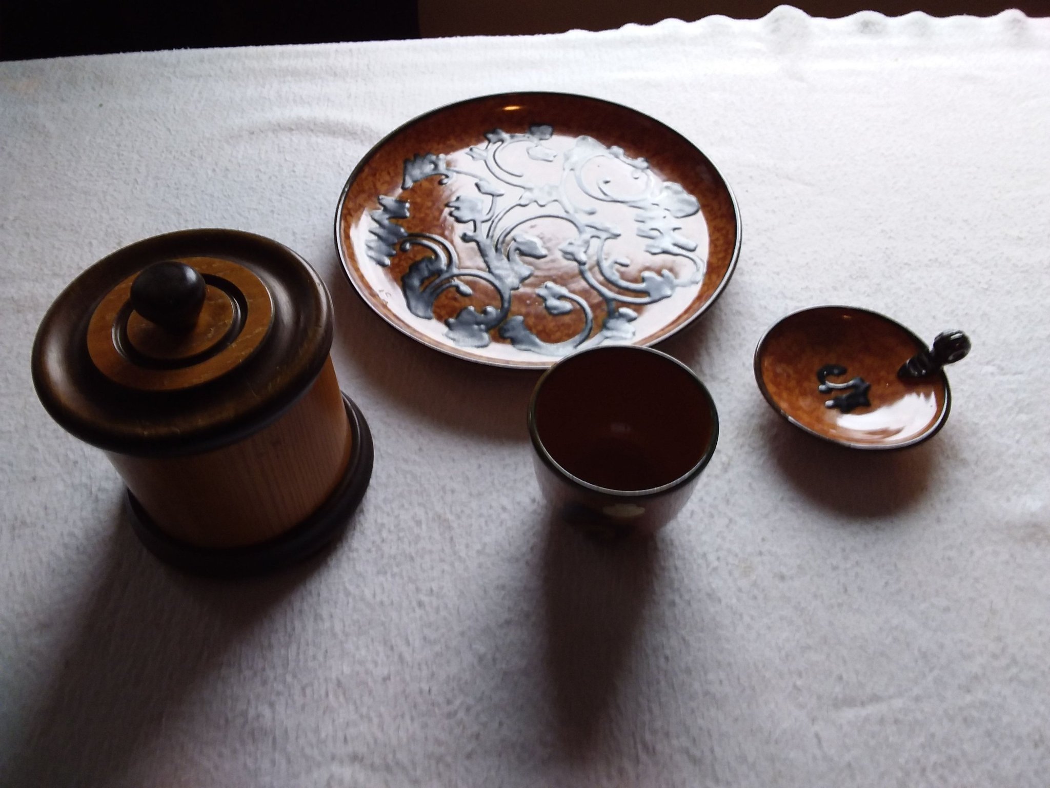 Gabriel Fajansverken Gabriel Broque fat askkopp.. | Köp på Tradera ...