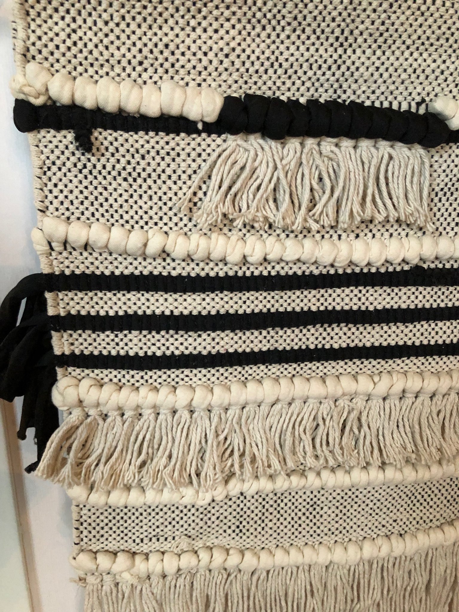 Vacker stor vävd/ makramé bonad, väggbonad, nat.. | Köp på Tradera ...