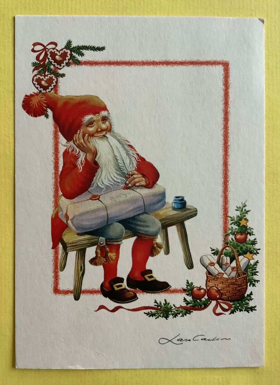 Julkort Tomte LC Lars Carlsson | Köp på Tradera (651455169)