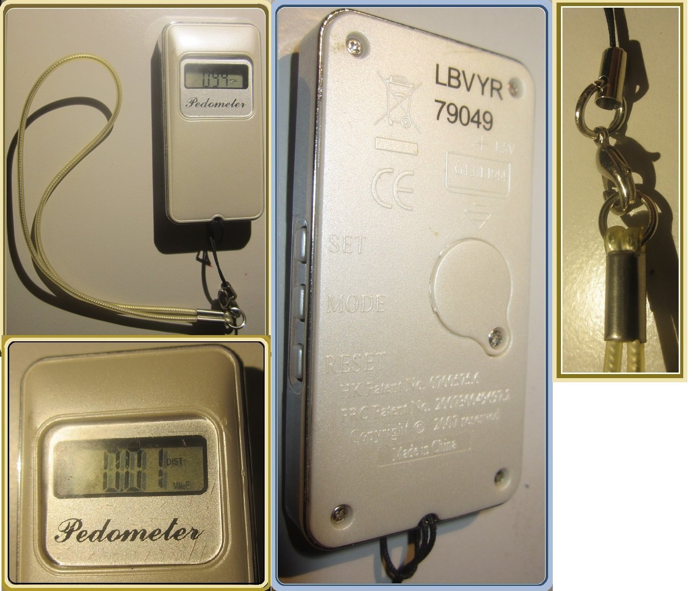 "PEDOMETER" LBVYR 79049- Kompakt med ett spänne.. | Köp på Tradera ...