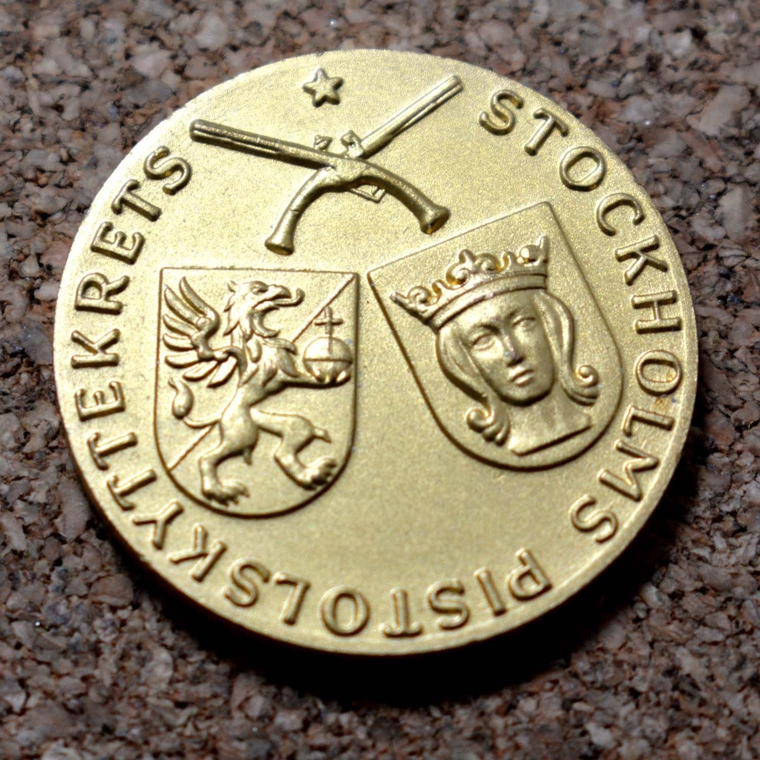 Stockholm Pistolskytte-krets Jetong 1987 | Köp på Tradera (709872106)