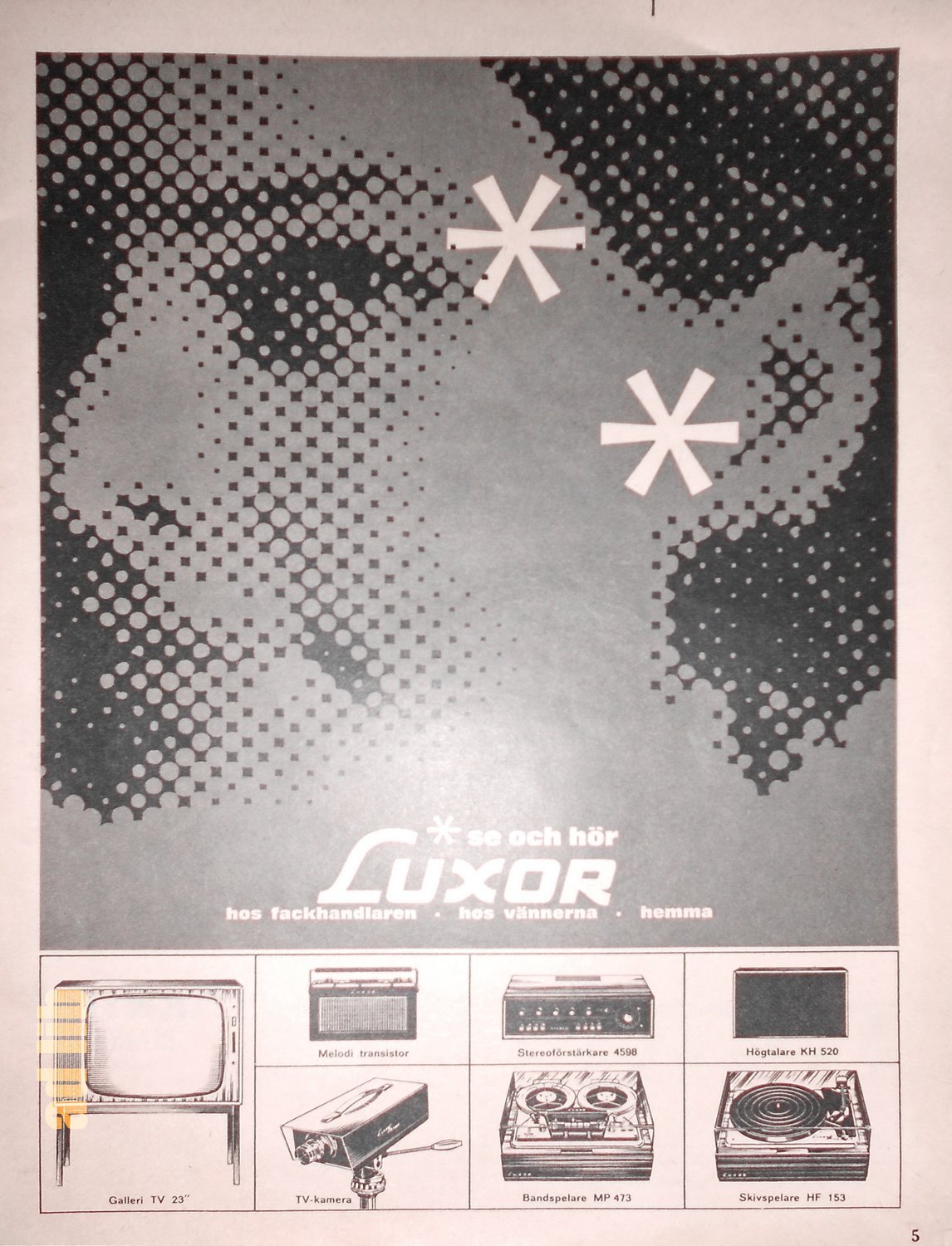 LUXOR - RADIO-TV, KAMERA, HI-FI REKLAM TIDNINGS.. | Köp på Tradera ...