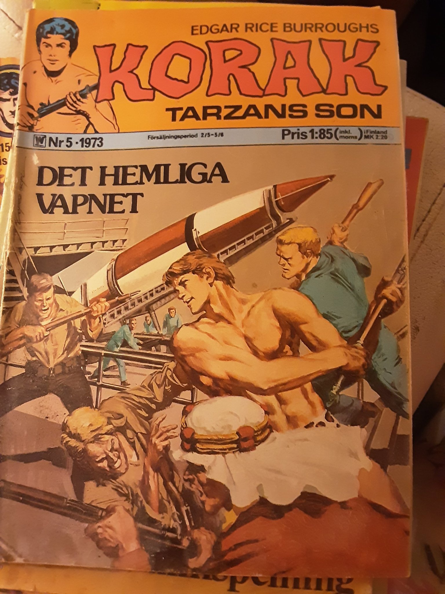 Se produkter som liknar Korak, Tarzans son (Nr 5, 1973) på Tradera ...