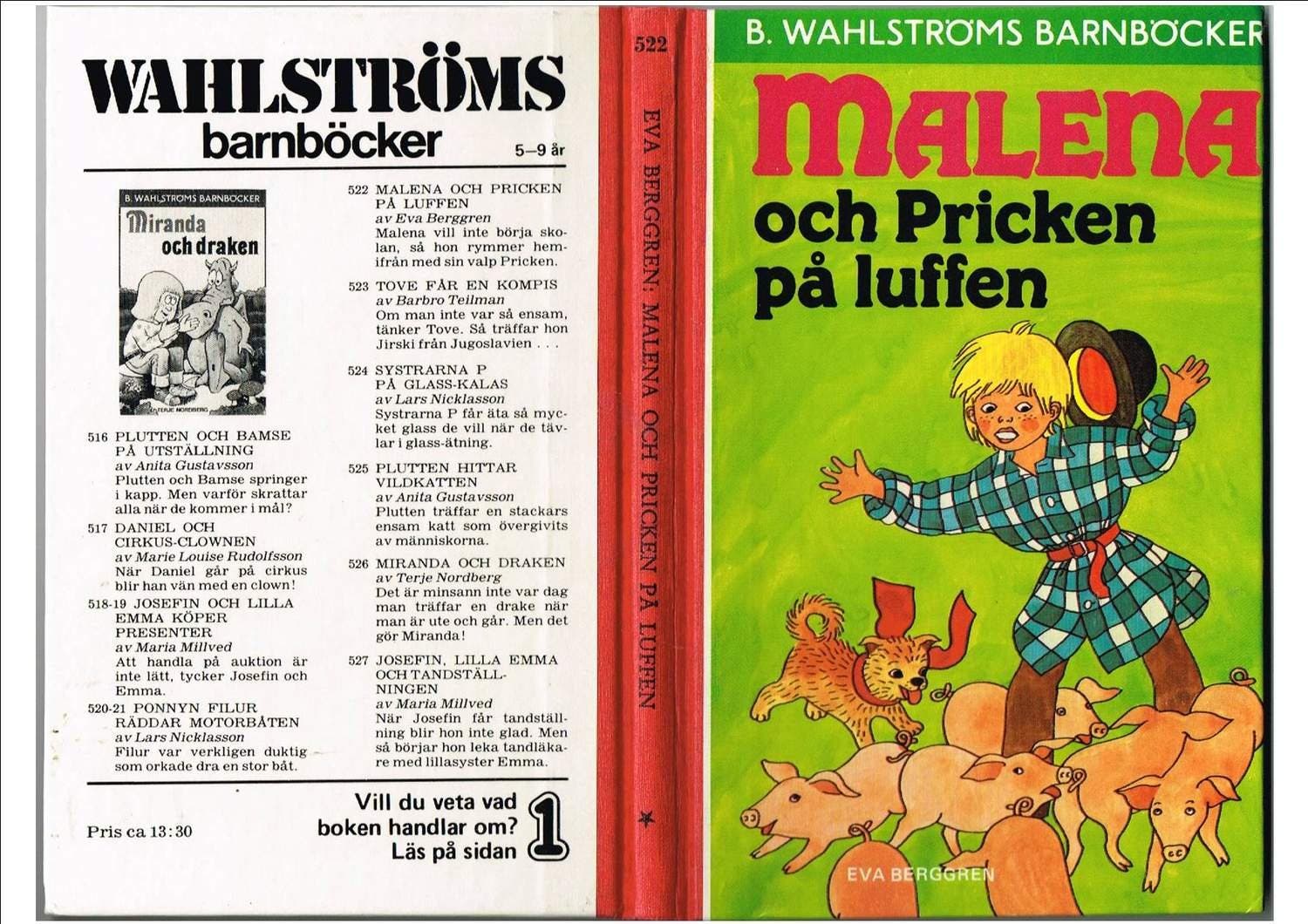 MALENA OCH PRICKEN PÅ LUFFEN - Eva Berggren (19.. | Köp på Tradera ...