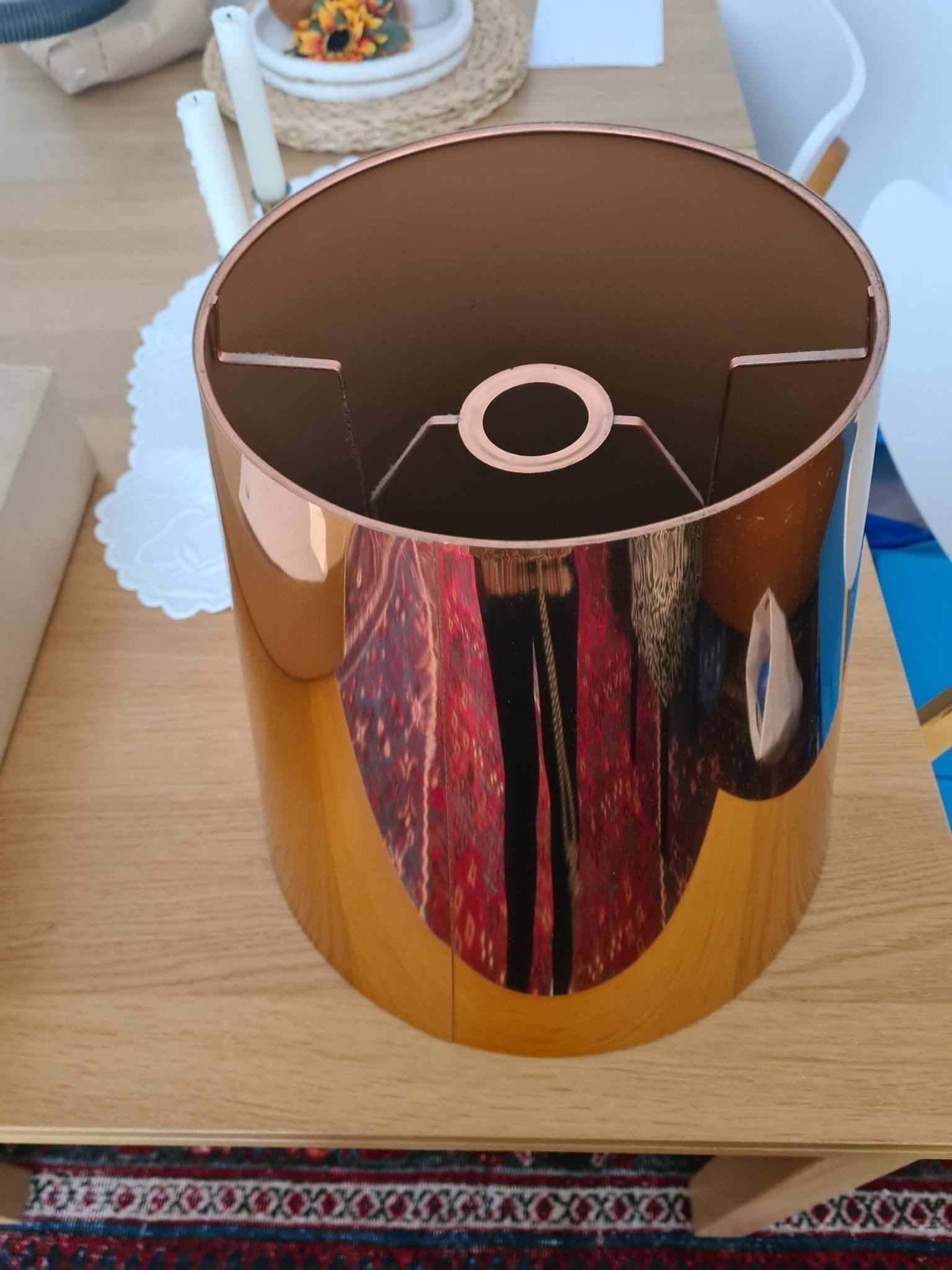 Kopparfärgad tak Lampskärm | Köp på Tradera (705764526)