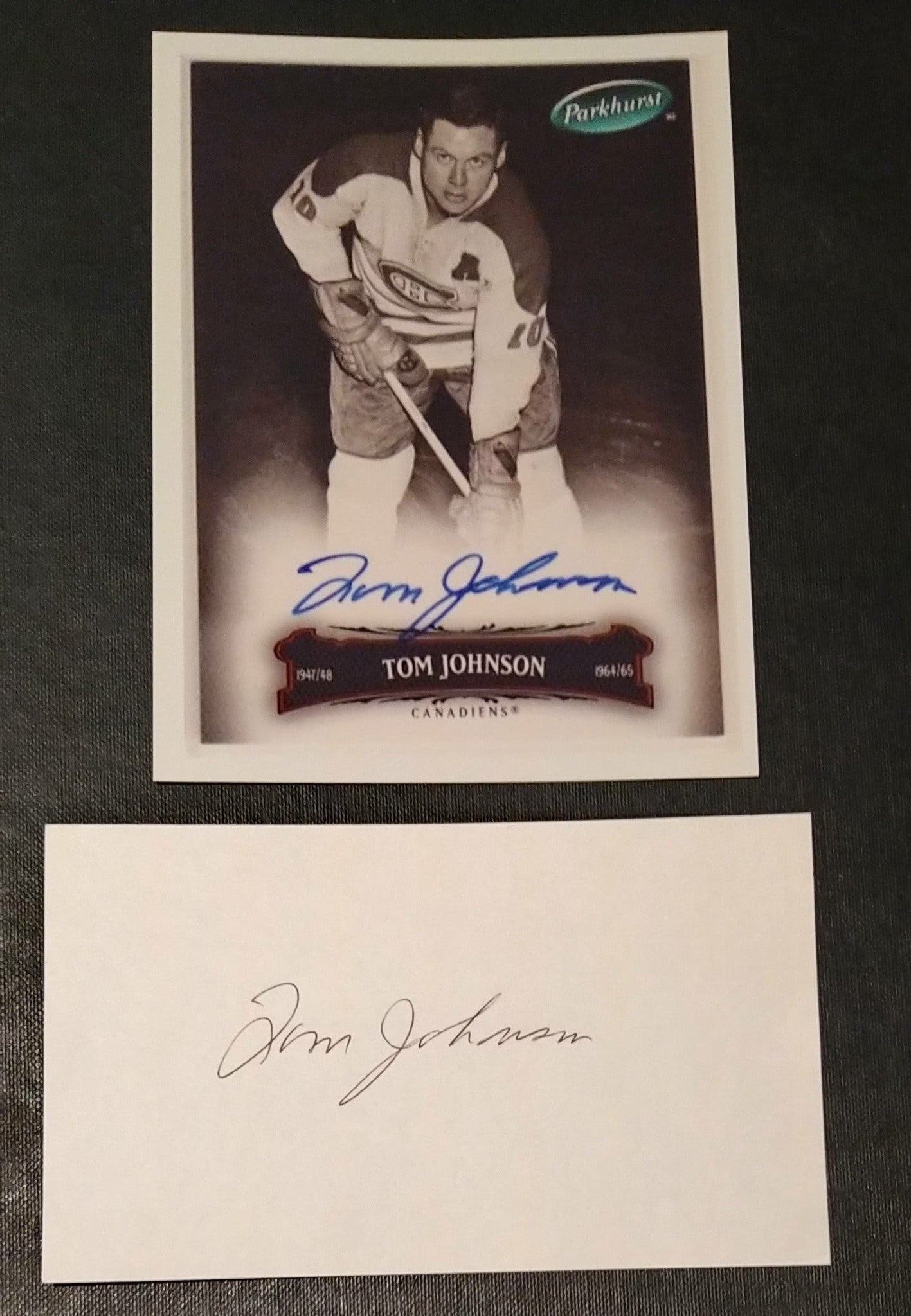 Tom Johnson (1928-2007)- Ishockeylegend Invald .. | Köp på Tradera ...