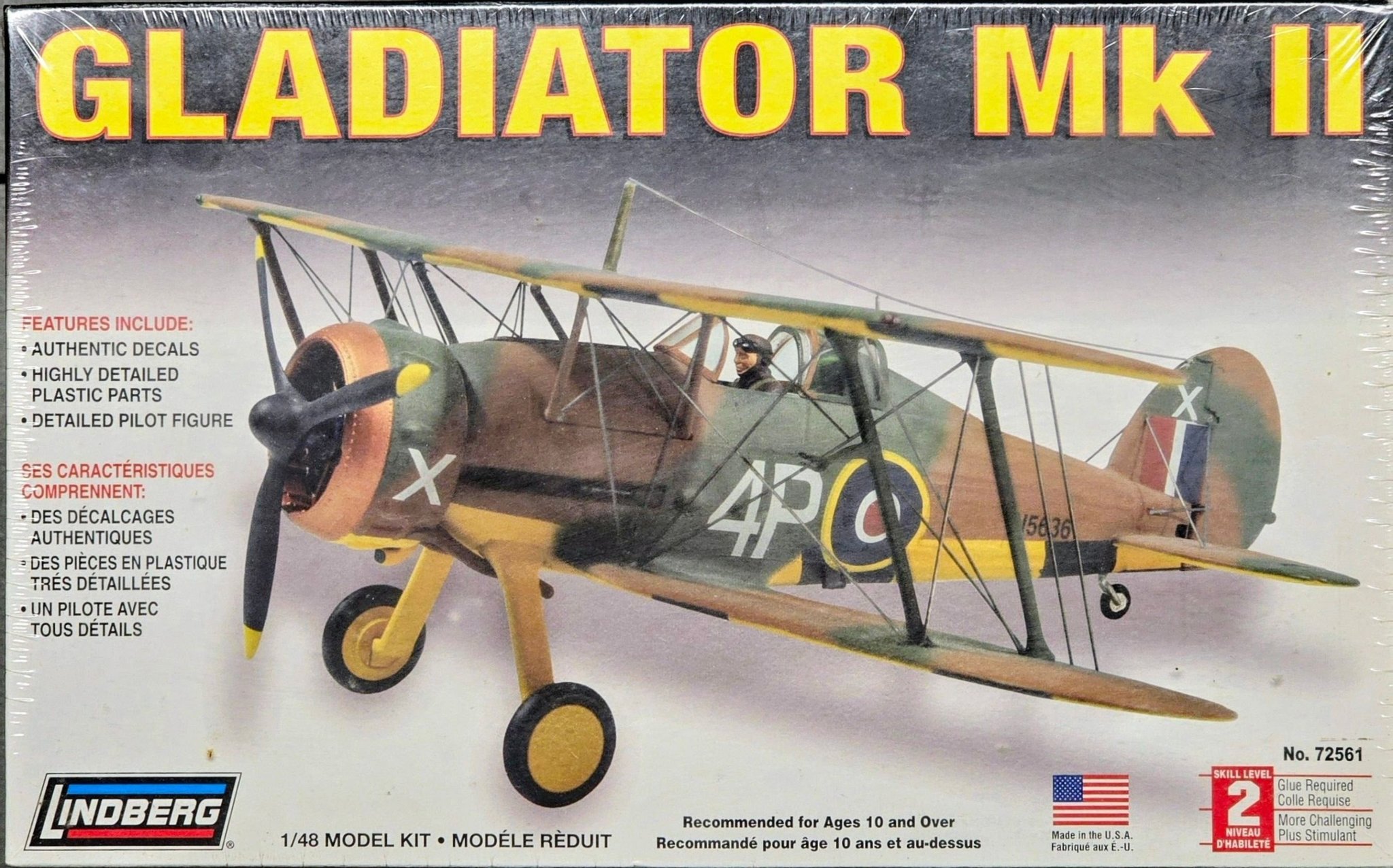 Lindberg Gladiator MK II 1/48 Modellbyggsats | Köp på Tradera (708865247)