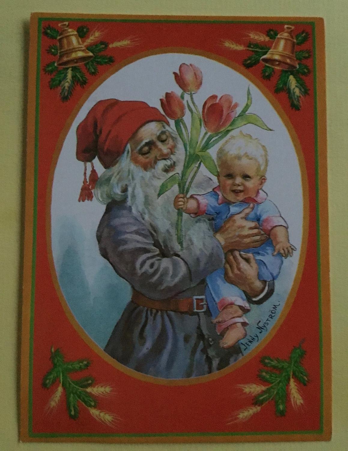 Julkort Tomte Barn JENNY NYSTRÖM | Köp på Tradera (569210531)