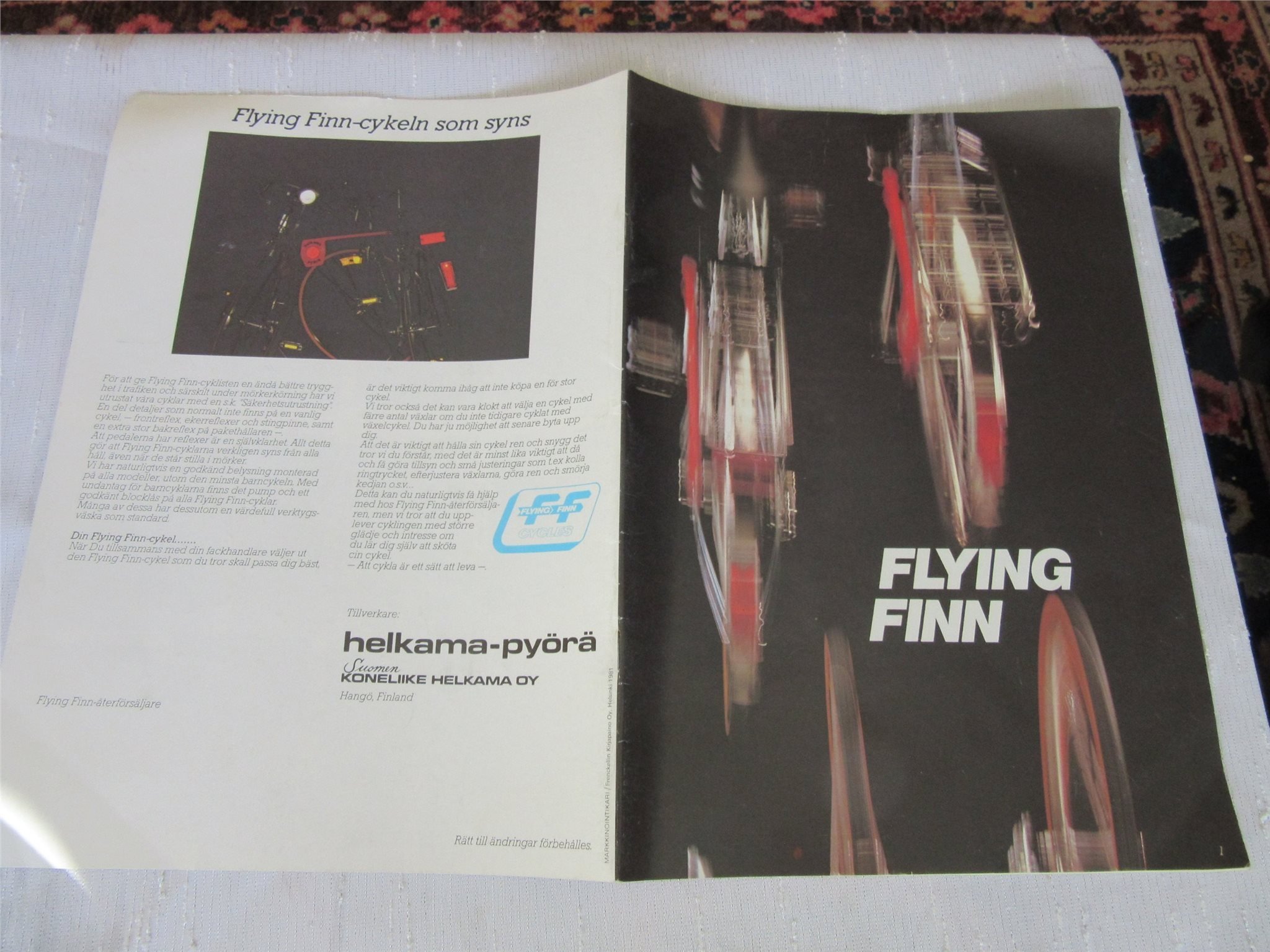 Se produkter som liknar Flying Finn Cykel katalog 1981 på Tradera ...