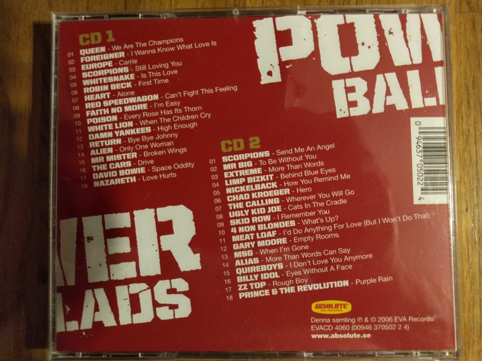 Absolute Power Ballads 2-CD 2006 | Köp på Tradera (575605496)