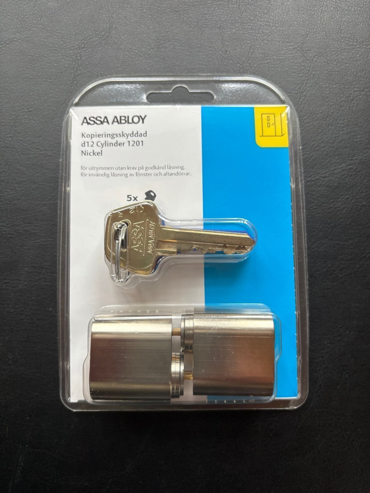 ASSA ABLOY Kopieringsskyddad d12 Cylinder 1201 .. | Köp på Tradera (696805039)