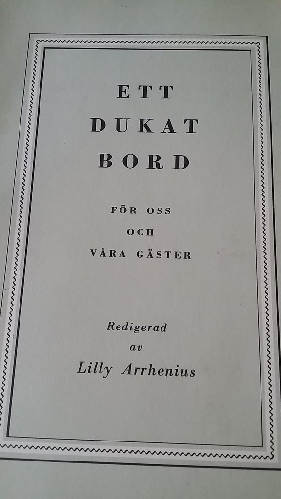 bok MAT Ett dukat bord Lilly Arrhenius 1955 | Köp på Tradera (629722004)