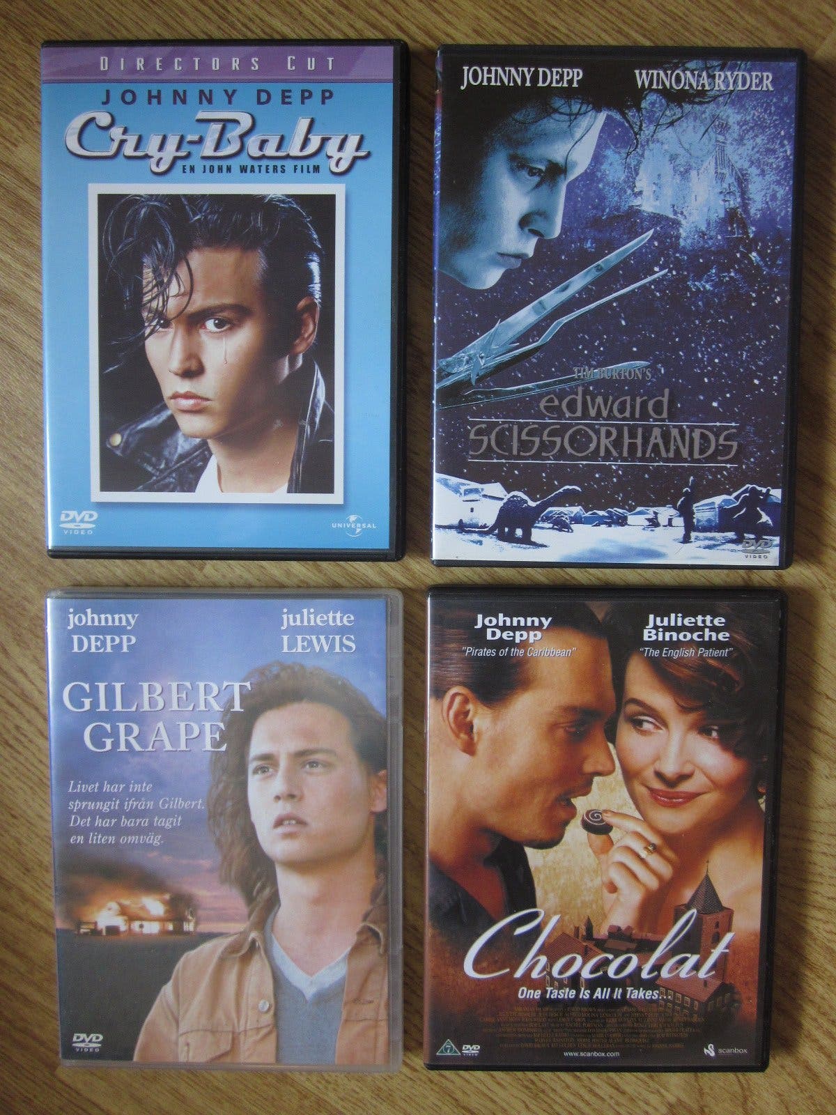 Johnny Depp Samling DVD : Cry Baby , Edward Sci.. | Köp på Tradera ...