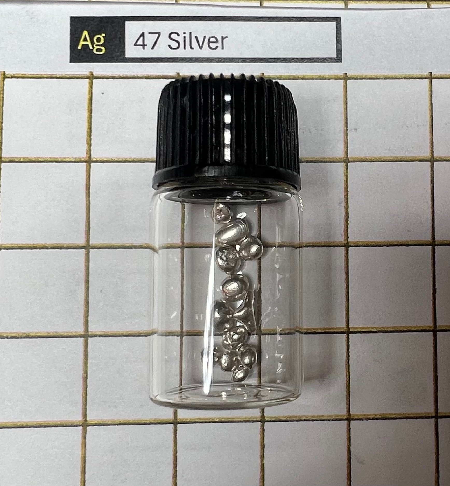 Silver 99.99% Grundämne Element Ag 47 Periodisk.. | Köp på Tradera ...