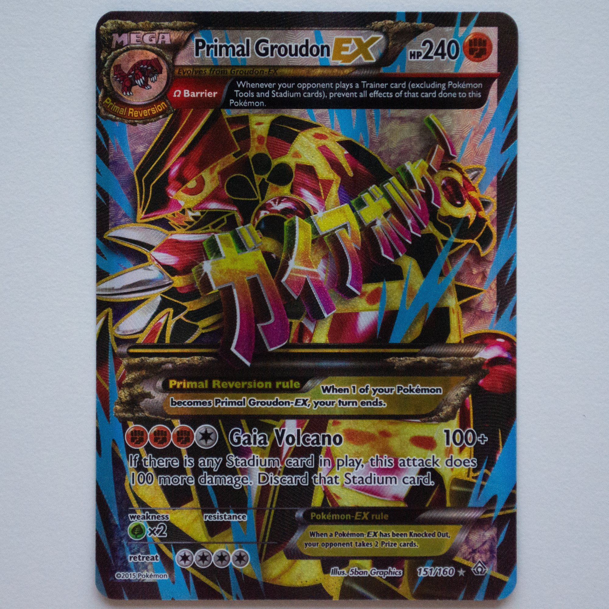 Primal Groudon-EX 151/160 Primal Clash Pokemonk.. | Köp på Tradera ...