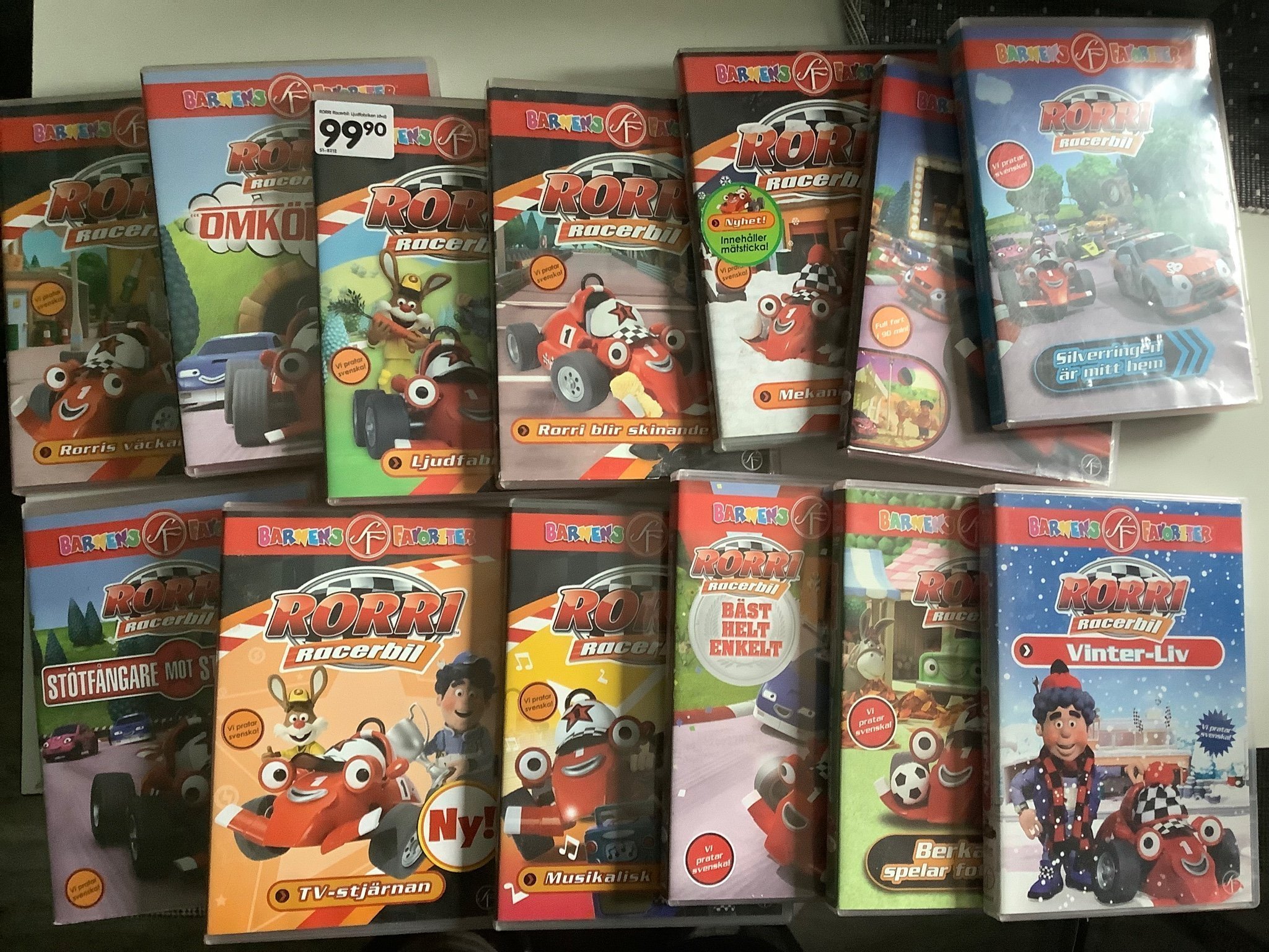 Barnens sf favoriter: Rorri racerbil 13 dvd